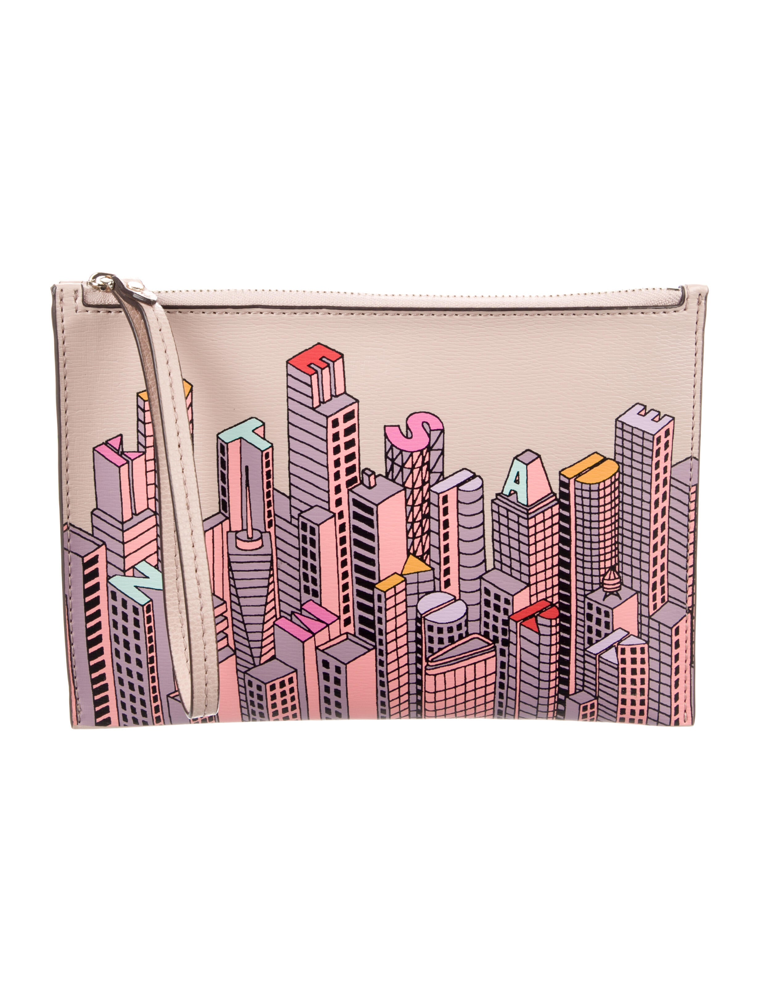 Kate Spade New York Leather Clutch - Pink Clutches, Handbags ...