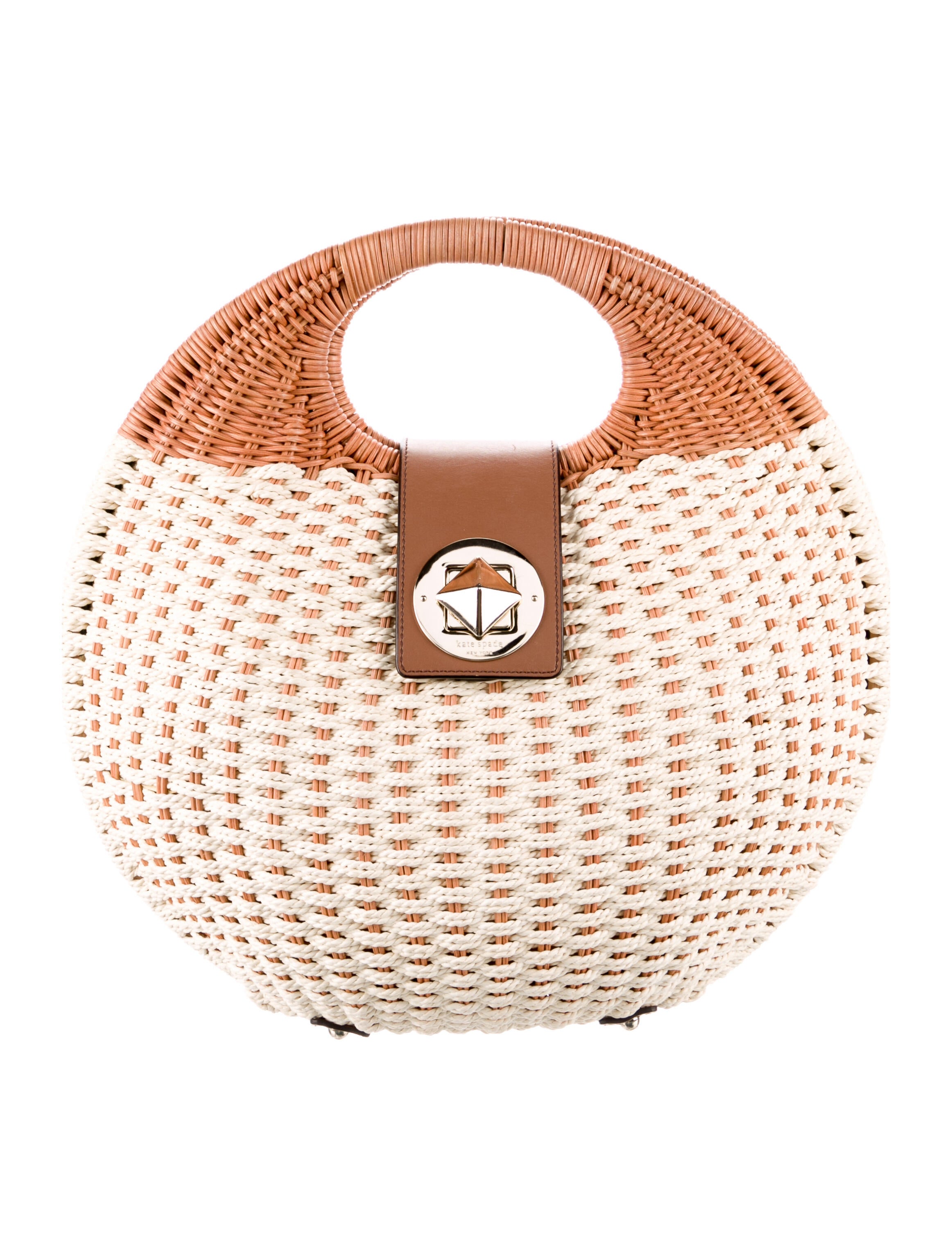 Kate Spade New York Rattan Handle Bag - Neutrals Handle Bags, Handbags ...