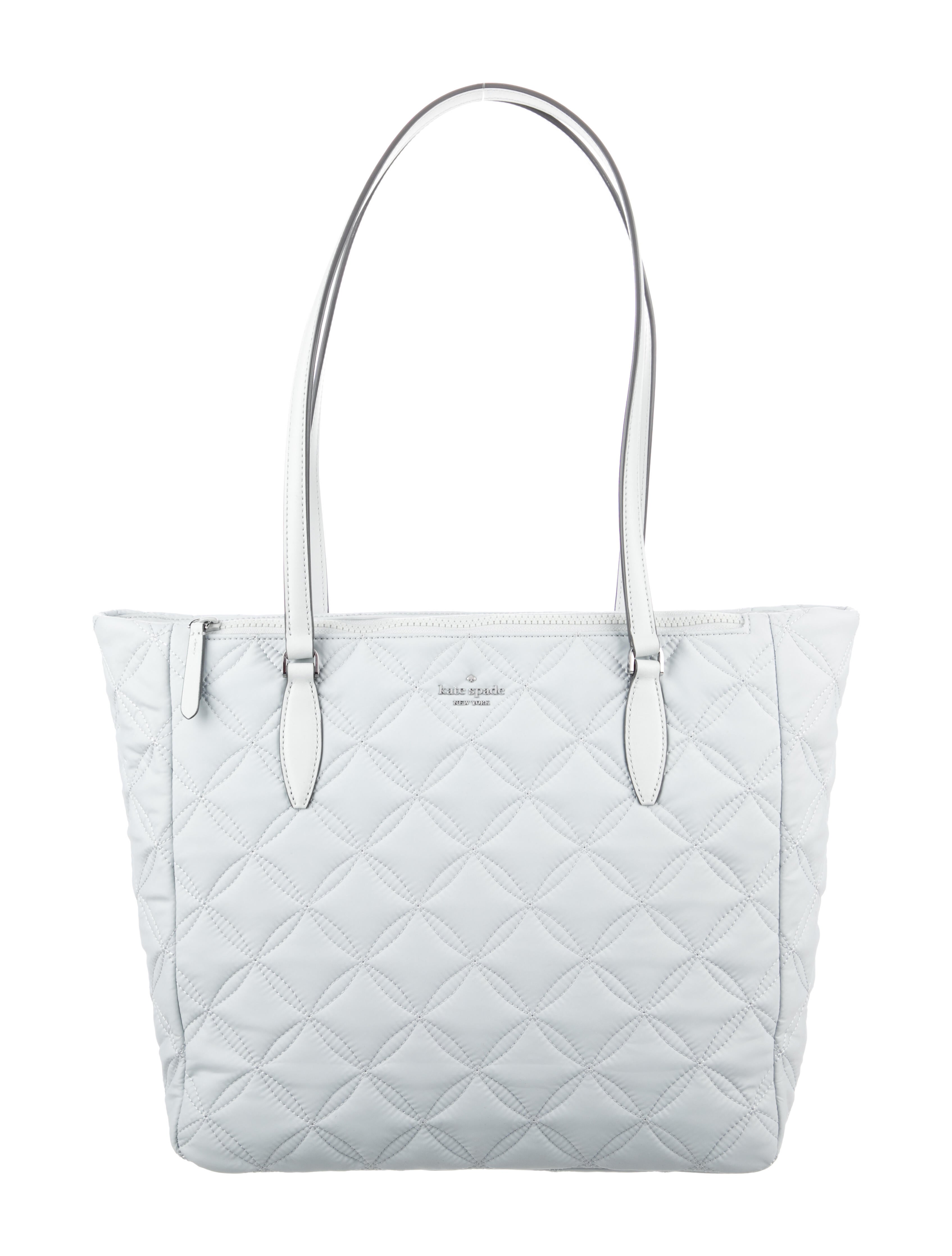 Kate Spade New York Leather Trimmed Tote Bag - Neutrals Totes, Handbags ...