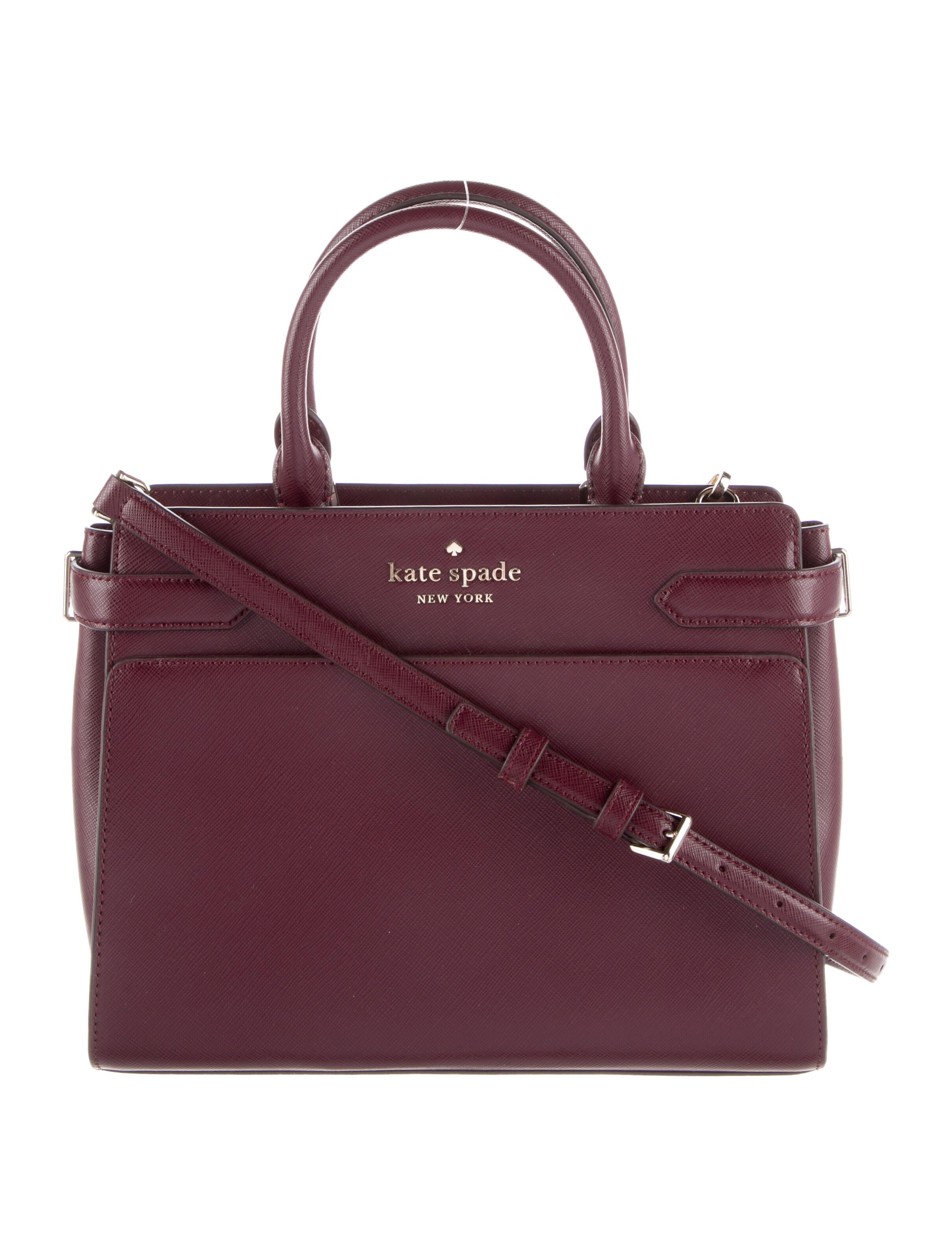 Kate Spade New York Leather Handle Bag - Purple Handle Bags, Handbags ...