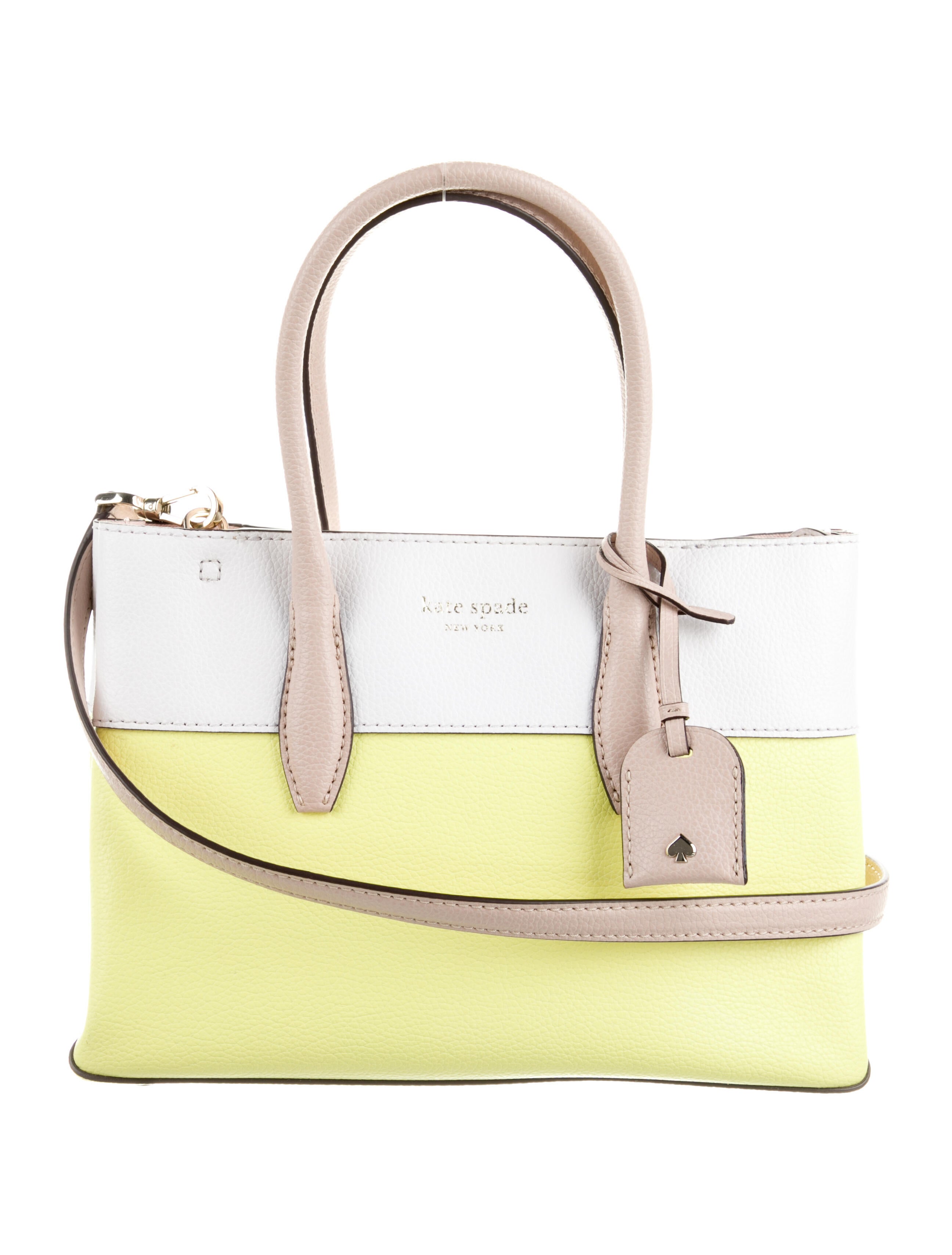 Kate Spade New York Leather Handle Bag - Neutrals Handle Bags, Handbags ...