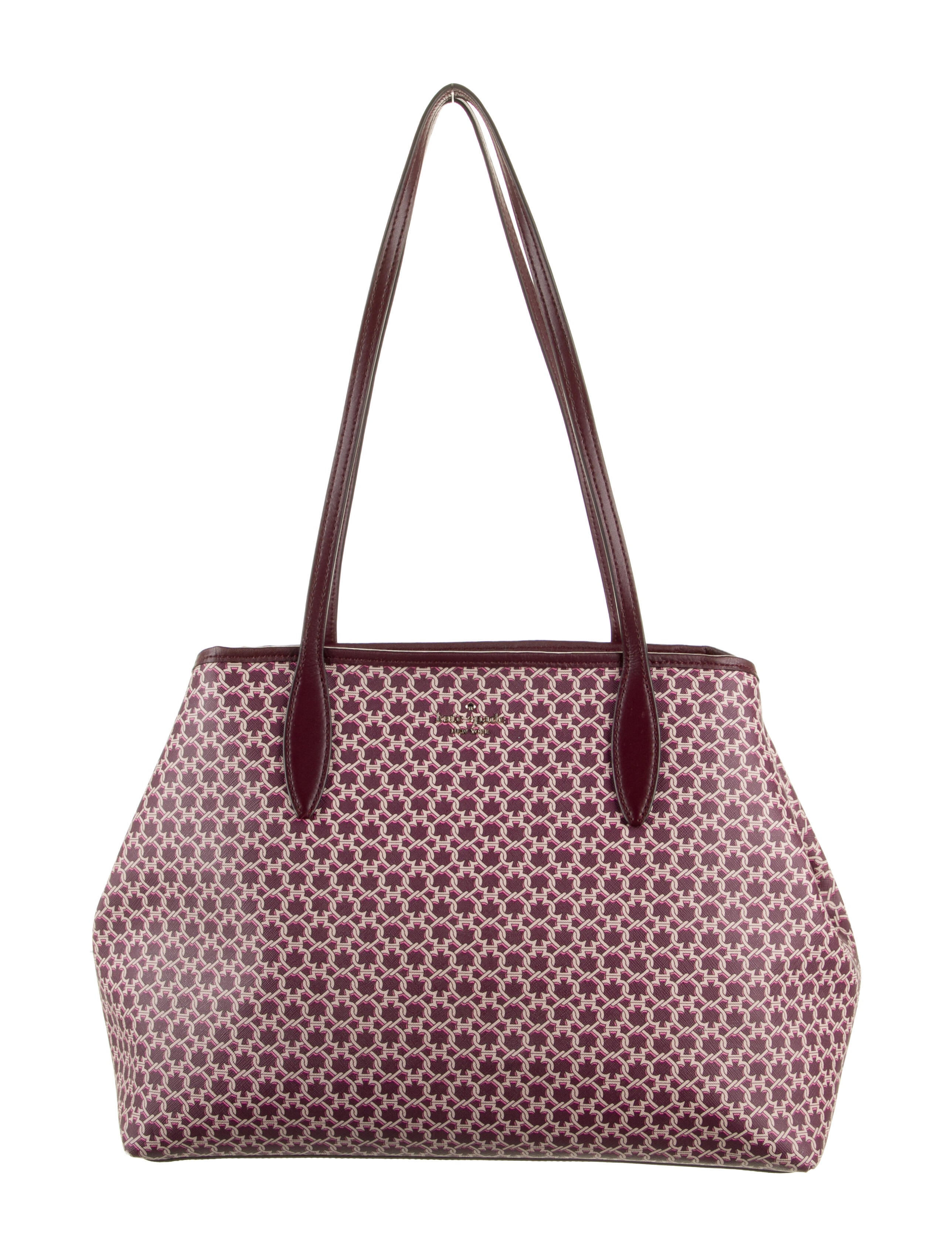 Kate Spade New York Leather-Trimmed Coated Canvas Tote Bag - Red Totes ...