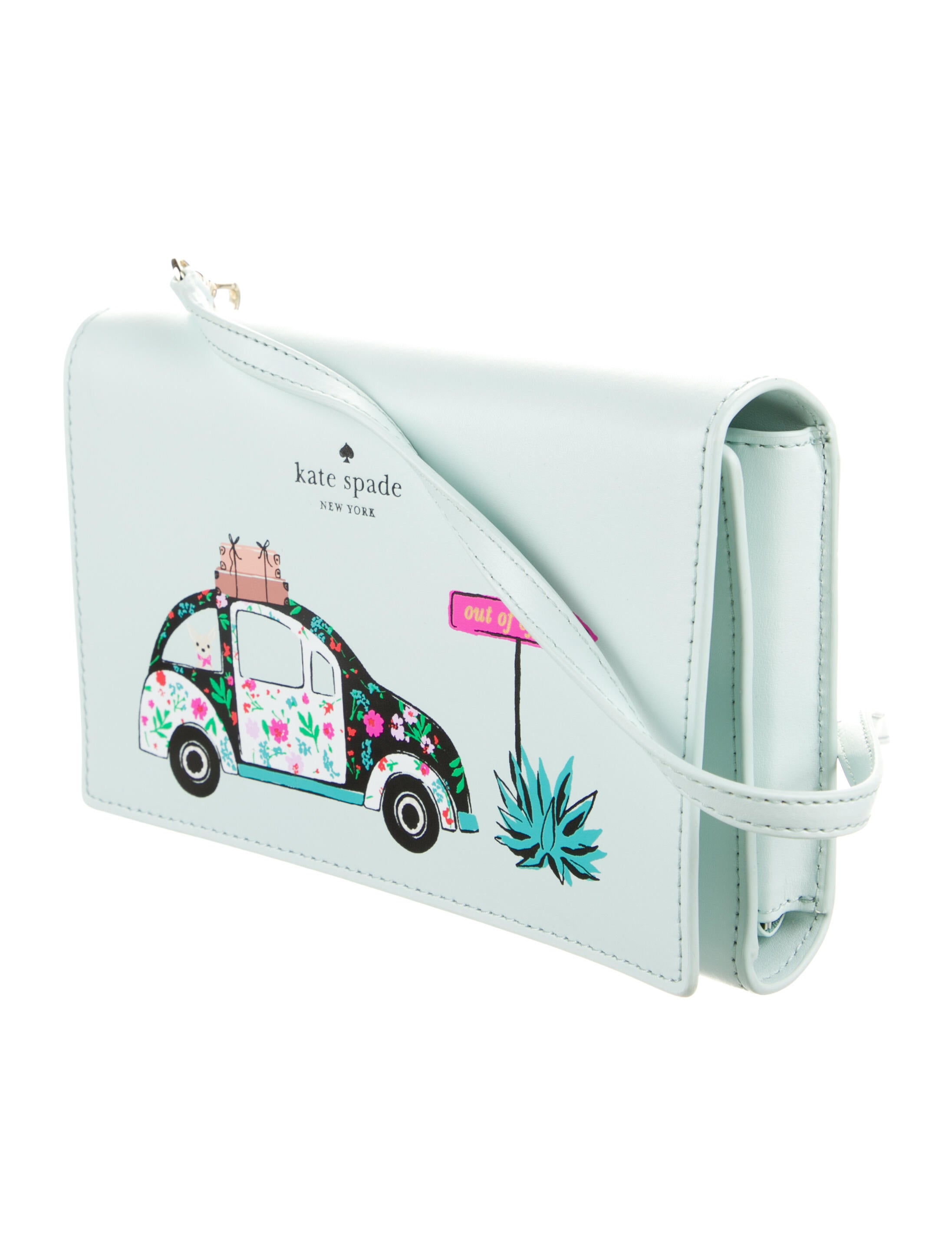 Kate Spade New York Leather Crossbody Bag w/ Tags - Blue Crossbody Bags ...