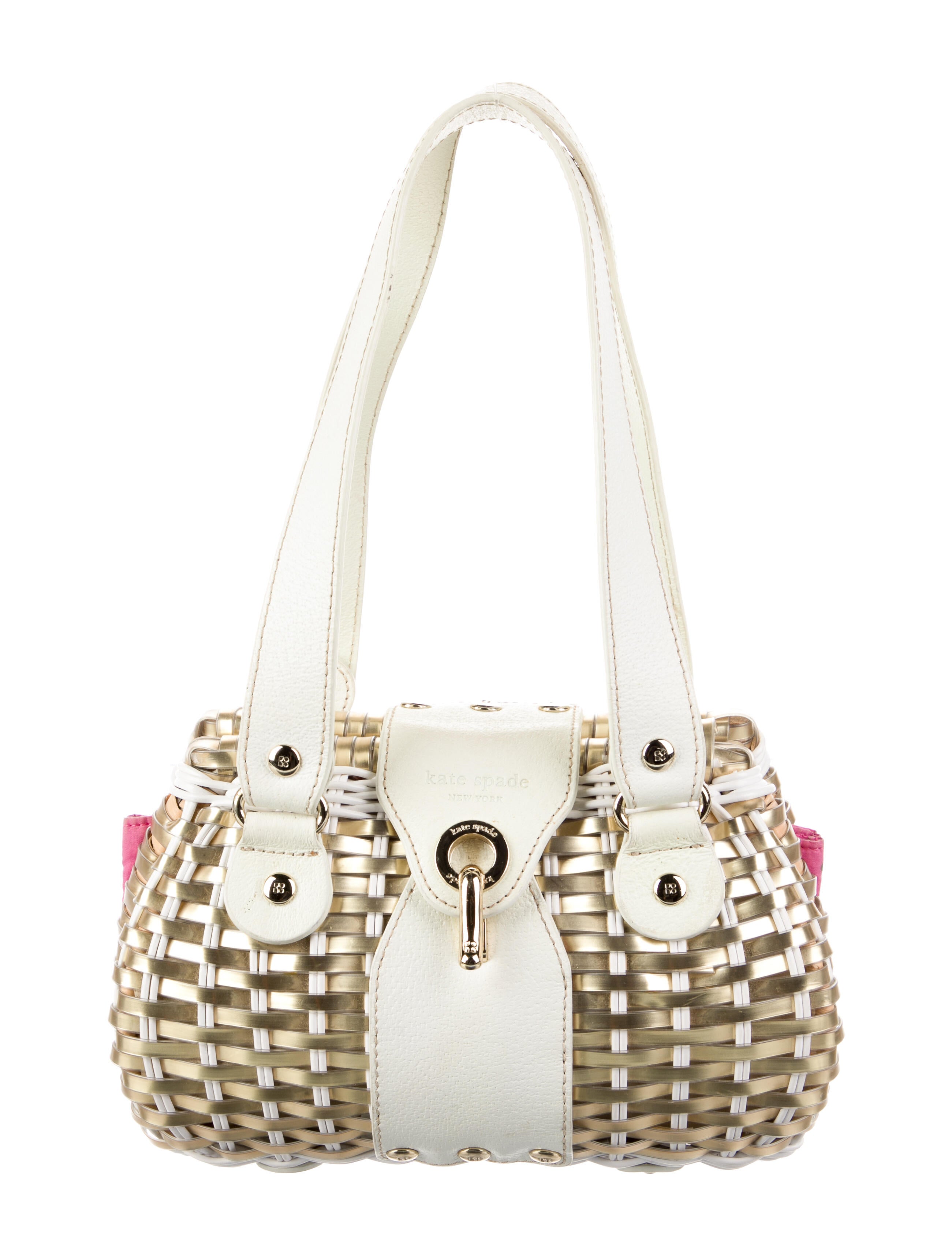 Kate Spade New York Patent Leather Chain-Link Shoulder Bag - Shoulder ...