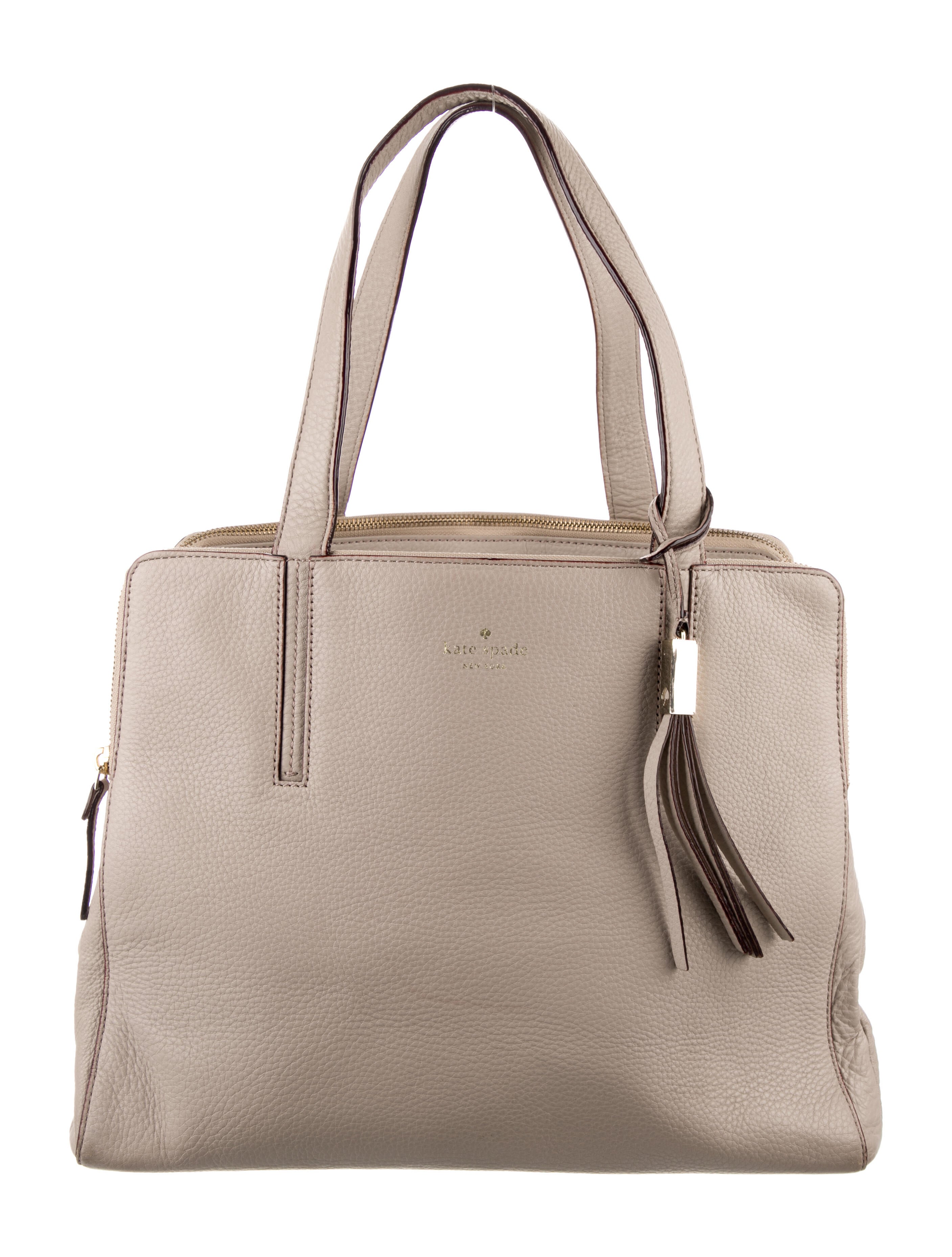 Kate Spade New York Large Leather Tote Bag - Brown Totes, Handbags ...