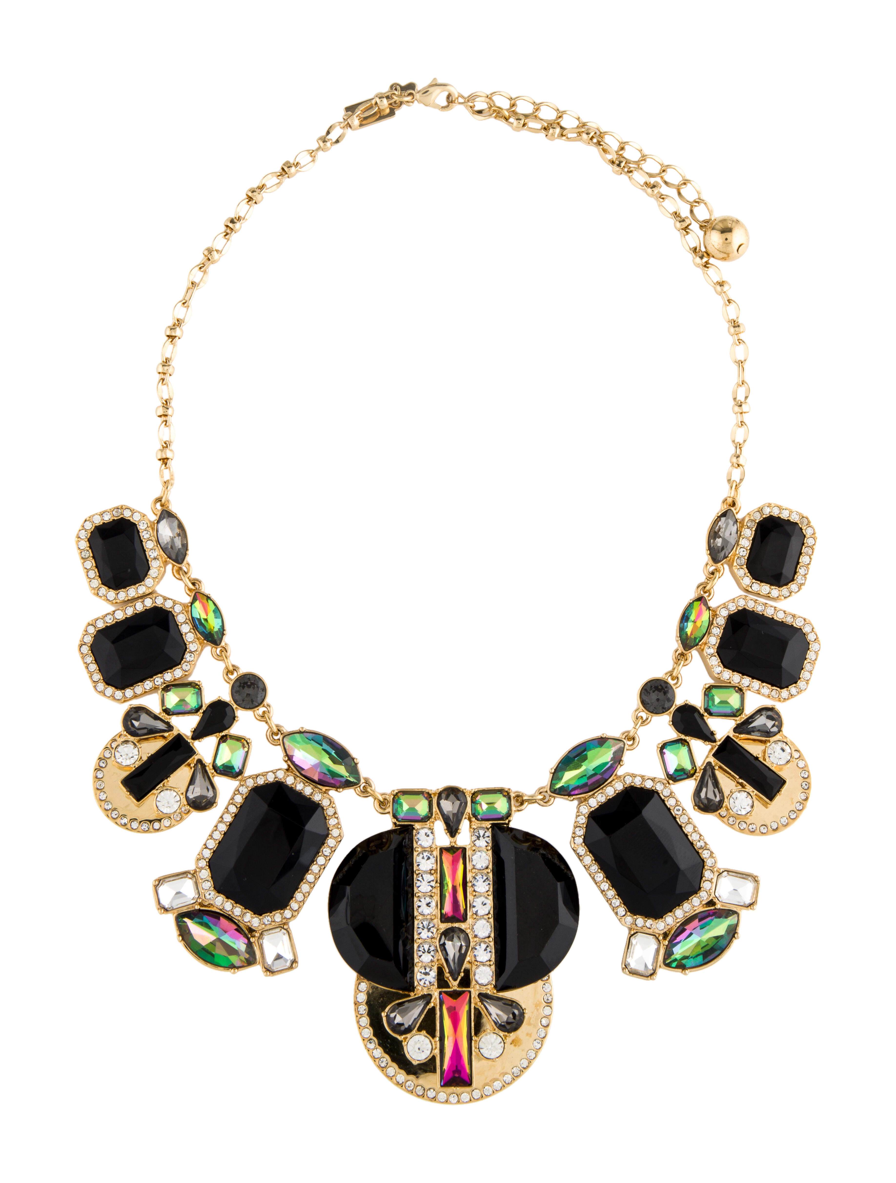 Kate Spade New York Crystal Art Deco Gems Collar Necklace - Gold-Tone ...