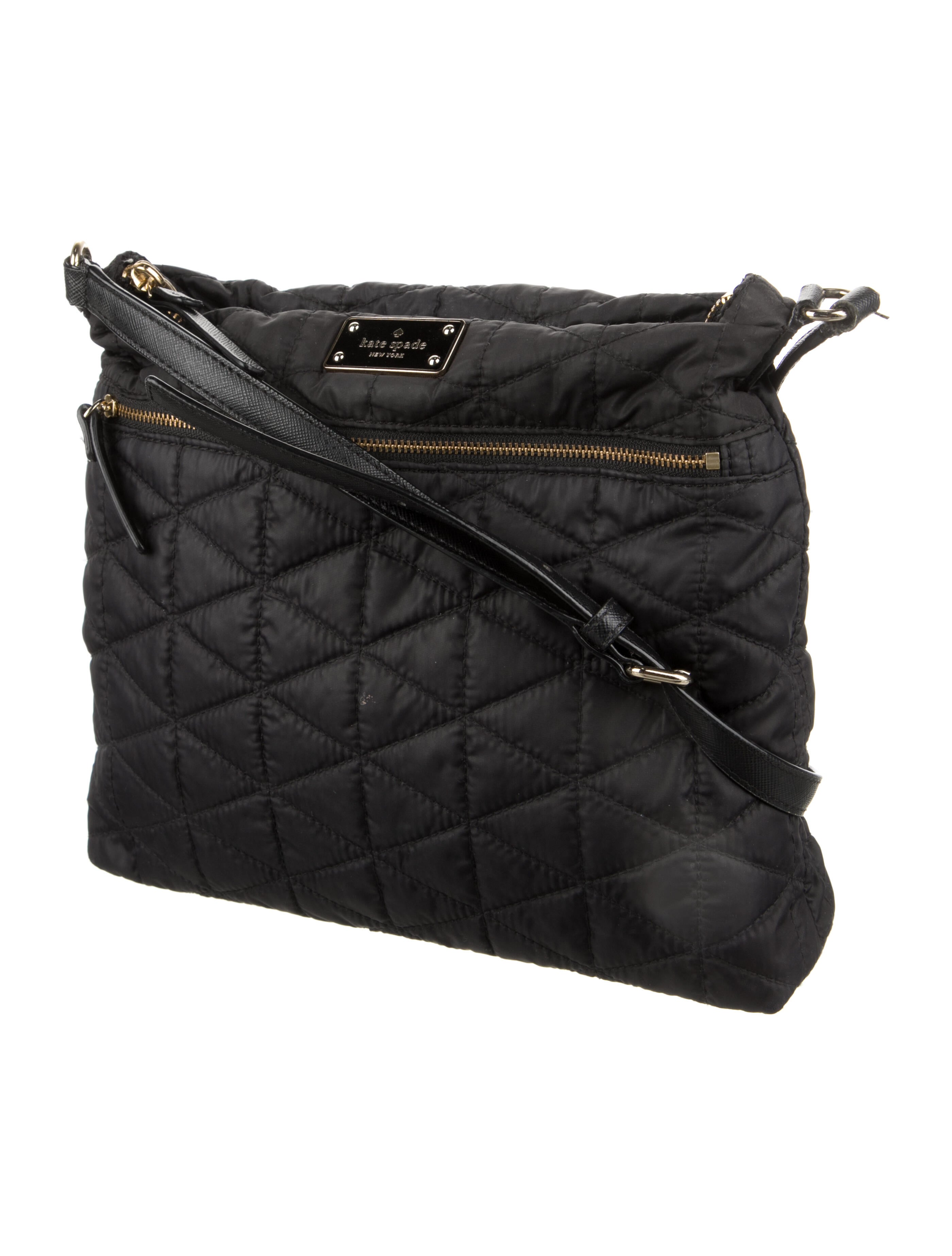Kate Spade New York Nylon Quilted Crossbody Bag - Black Crossbody Bags ...