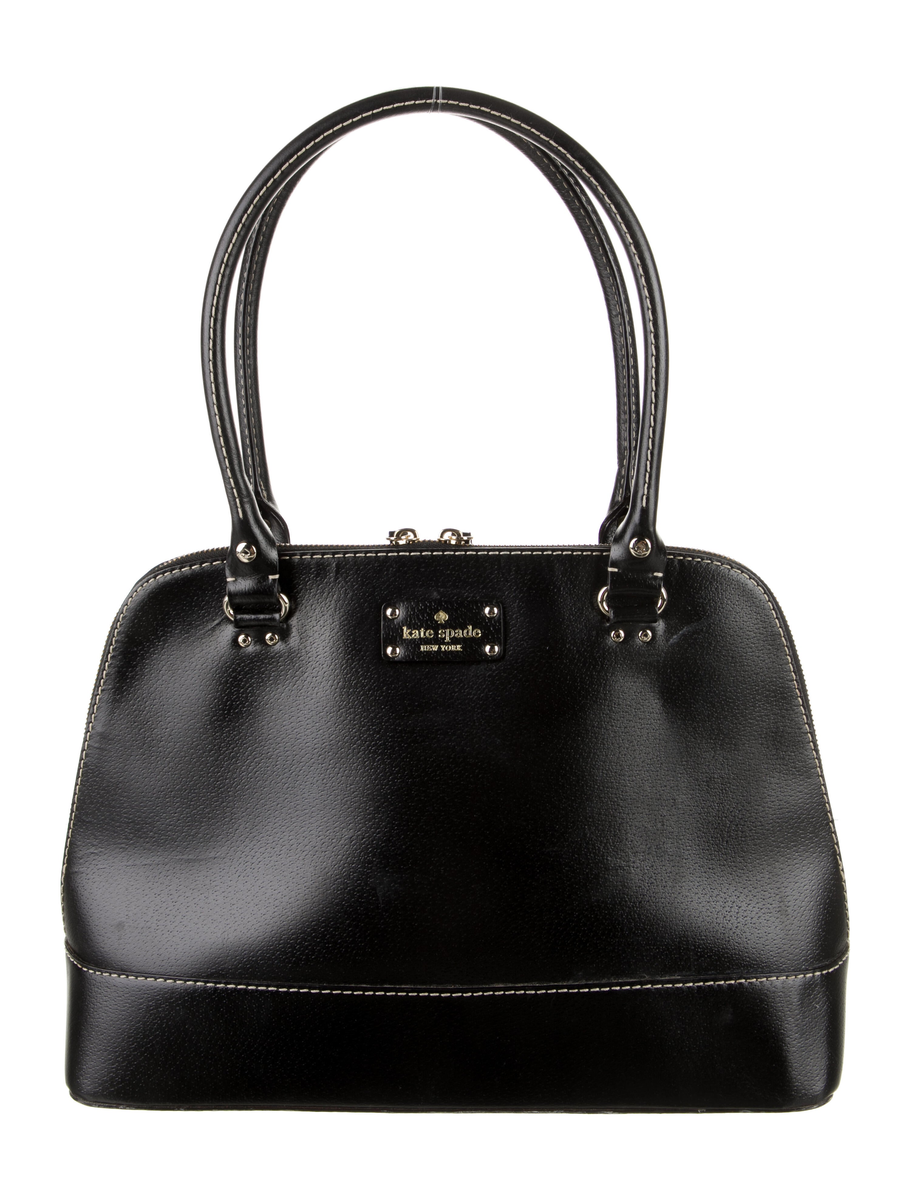 Kate Spade New York Leather Handle Bag - Black Handle Bags, Handbags ...