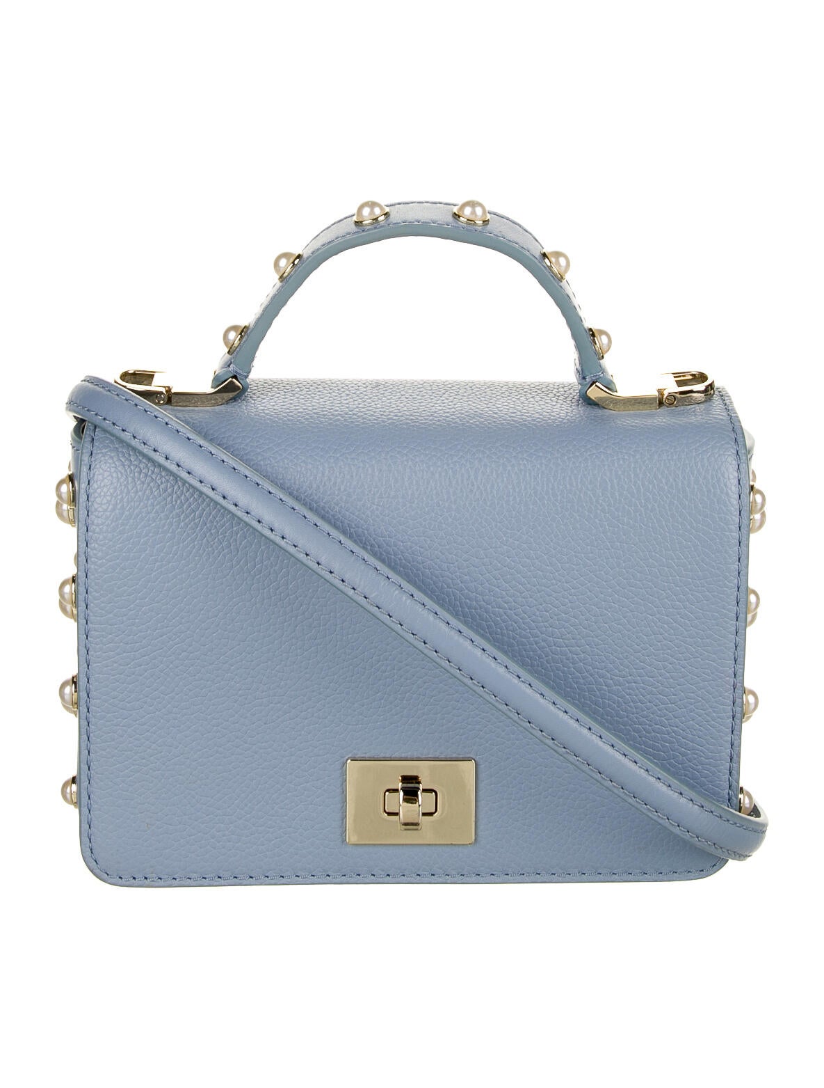 Kate Spade New York Studded Leather Mini Bag - Blue Mini Bags, Handbags ...