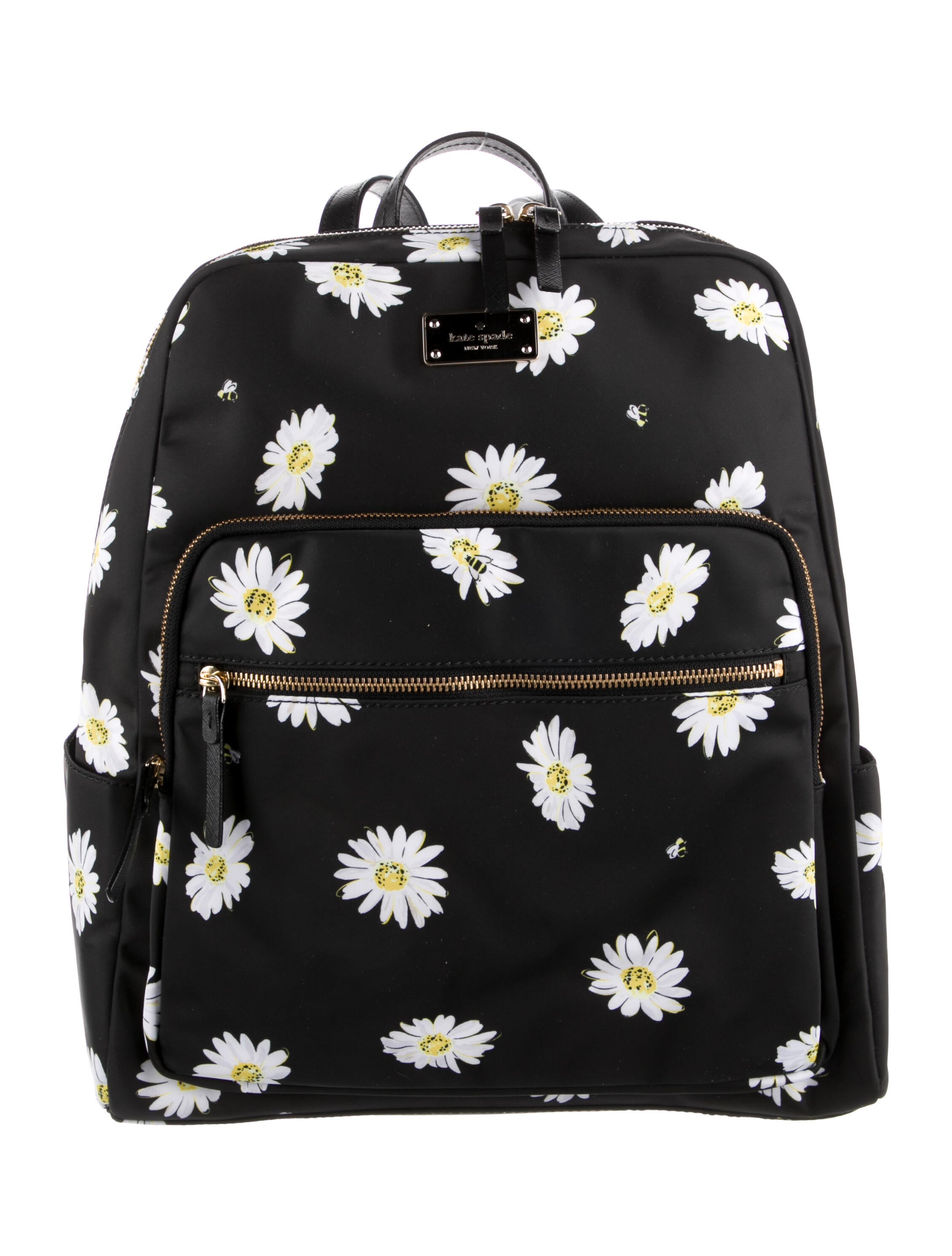 Kate Spade New York Nylon Leather Trimmed Backpack - Black Backpacks ...