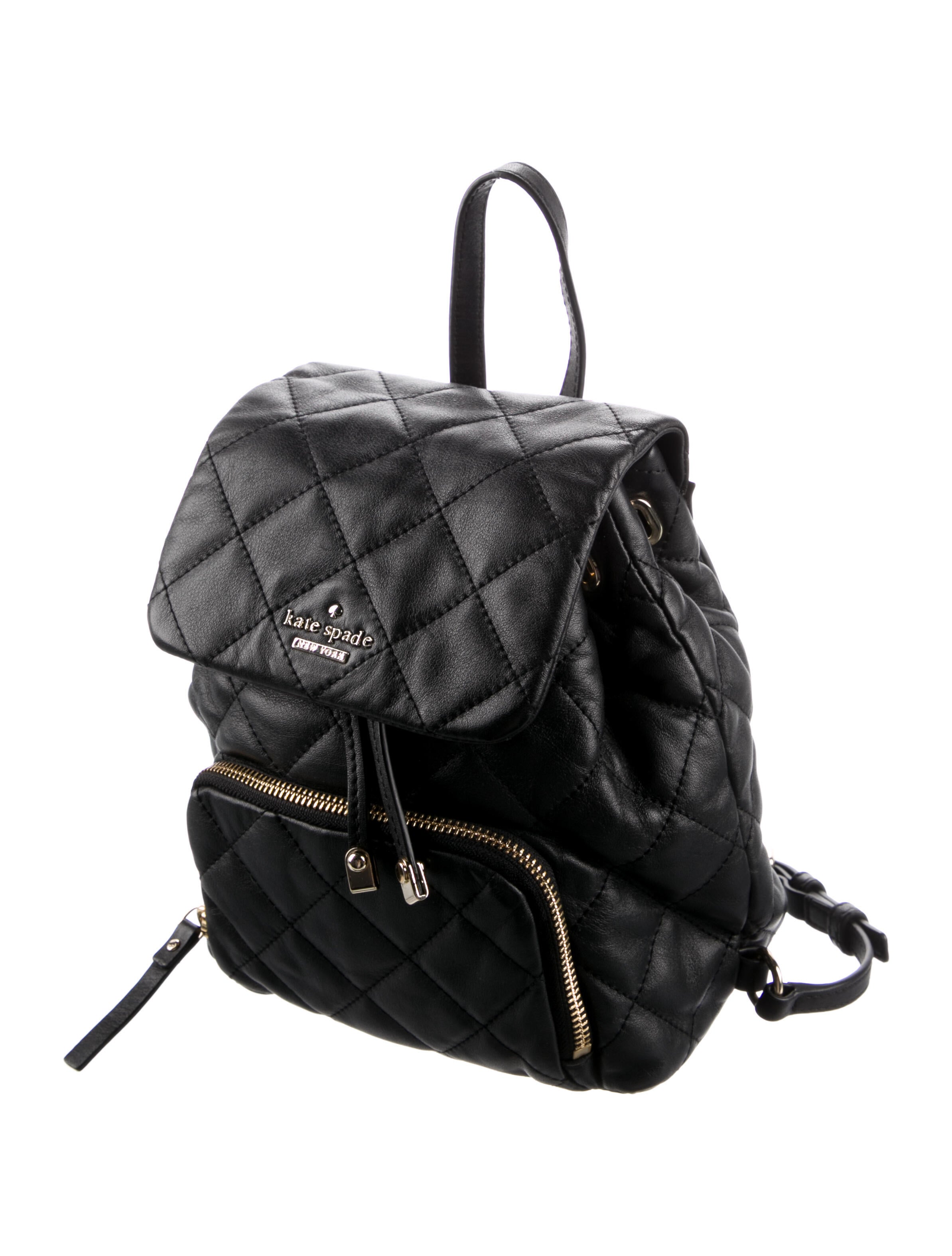 Kate Spade New York Quilted Leather Backpack - Black Backpacks ...