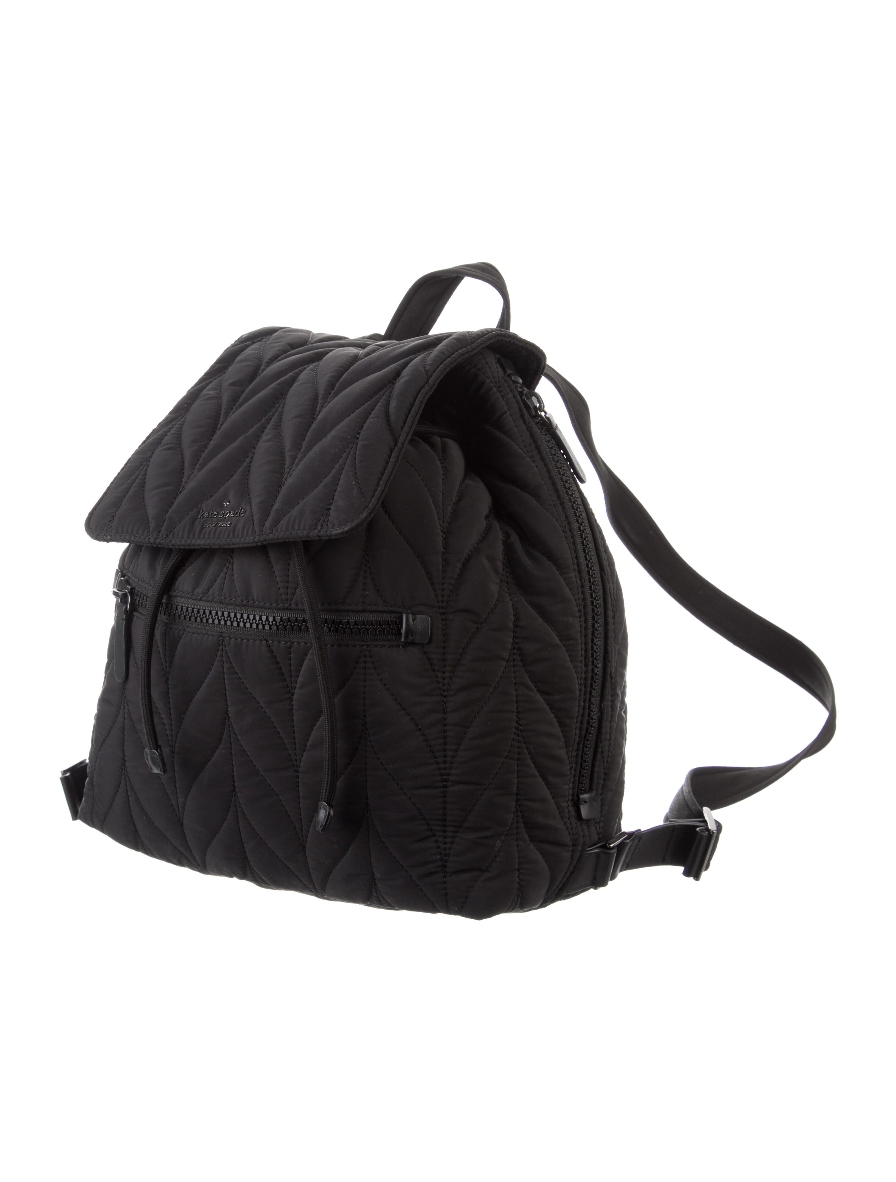 Kate Spade New York Nylon Quilted Backpack - Black Backpacks, Handbags ...