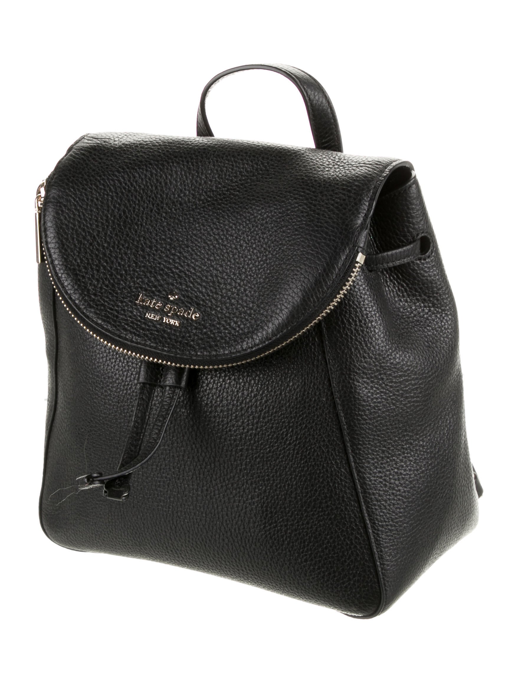 Kate Spade New York Leather Backpack Bag - Black Backpacks, Handbags ...