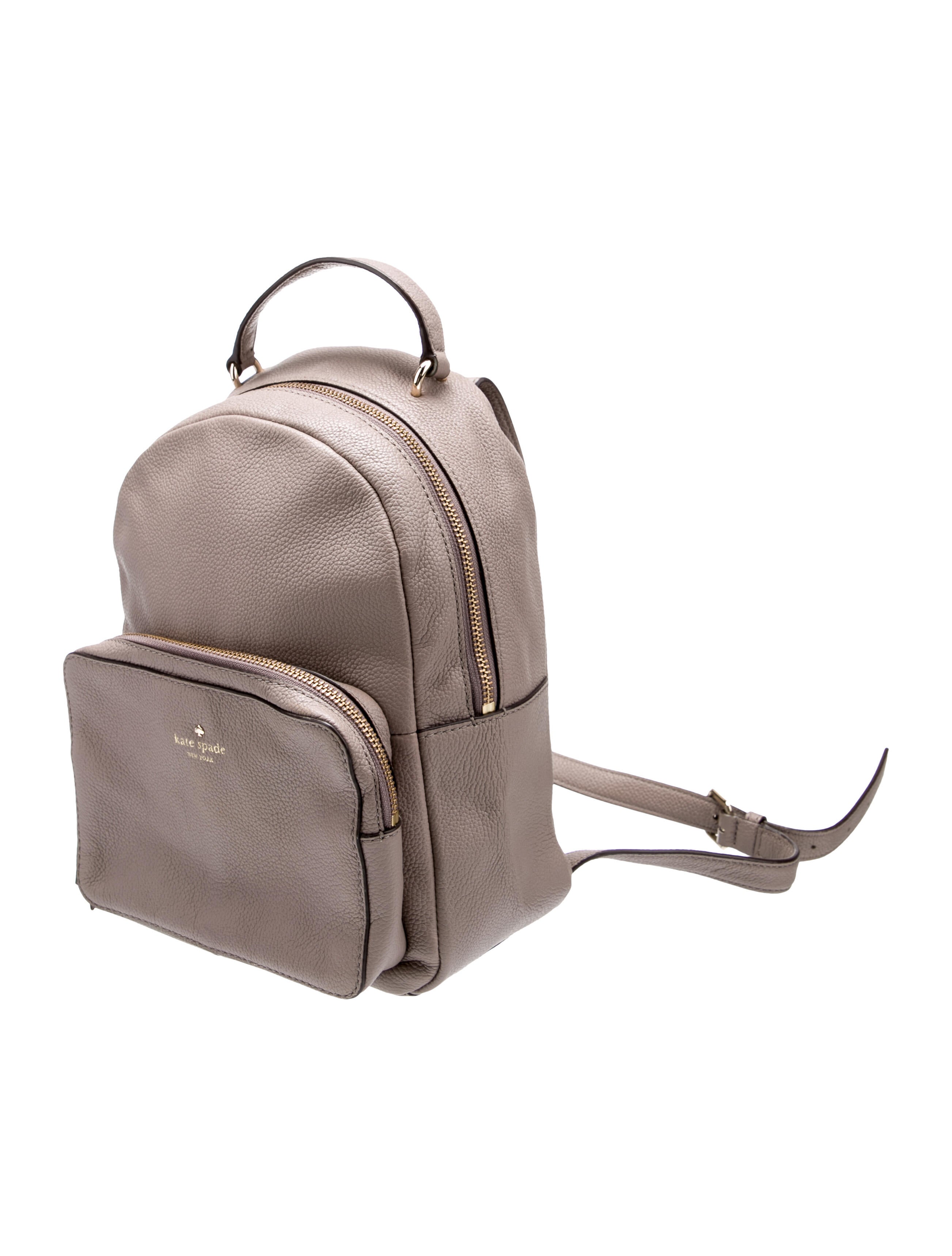 Kate Spade New York Grained Leather Backpack - Neutrals Backpacks ...