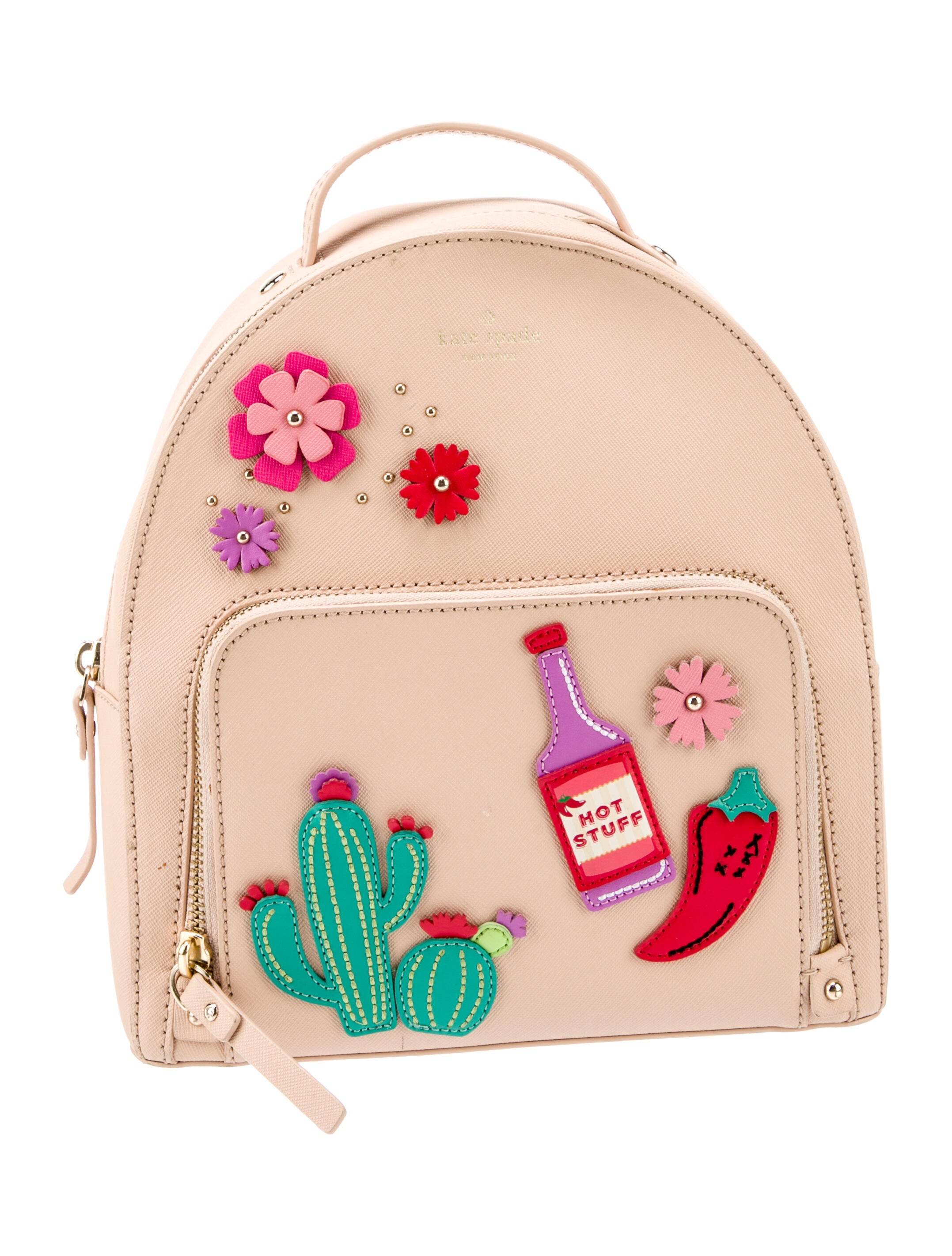 Kate Spade New York 'Hot Stuff' Saffiano Backpack - Neutrals Backpacks ...