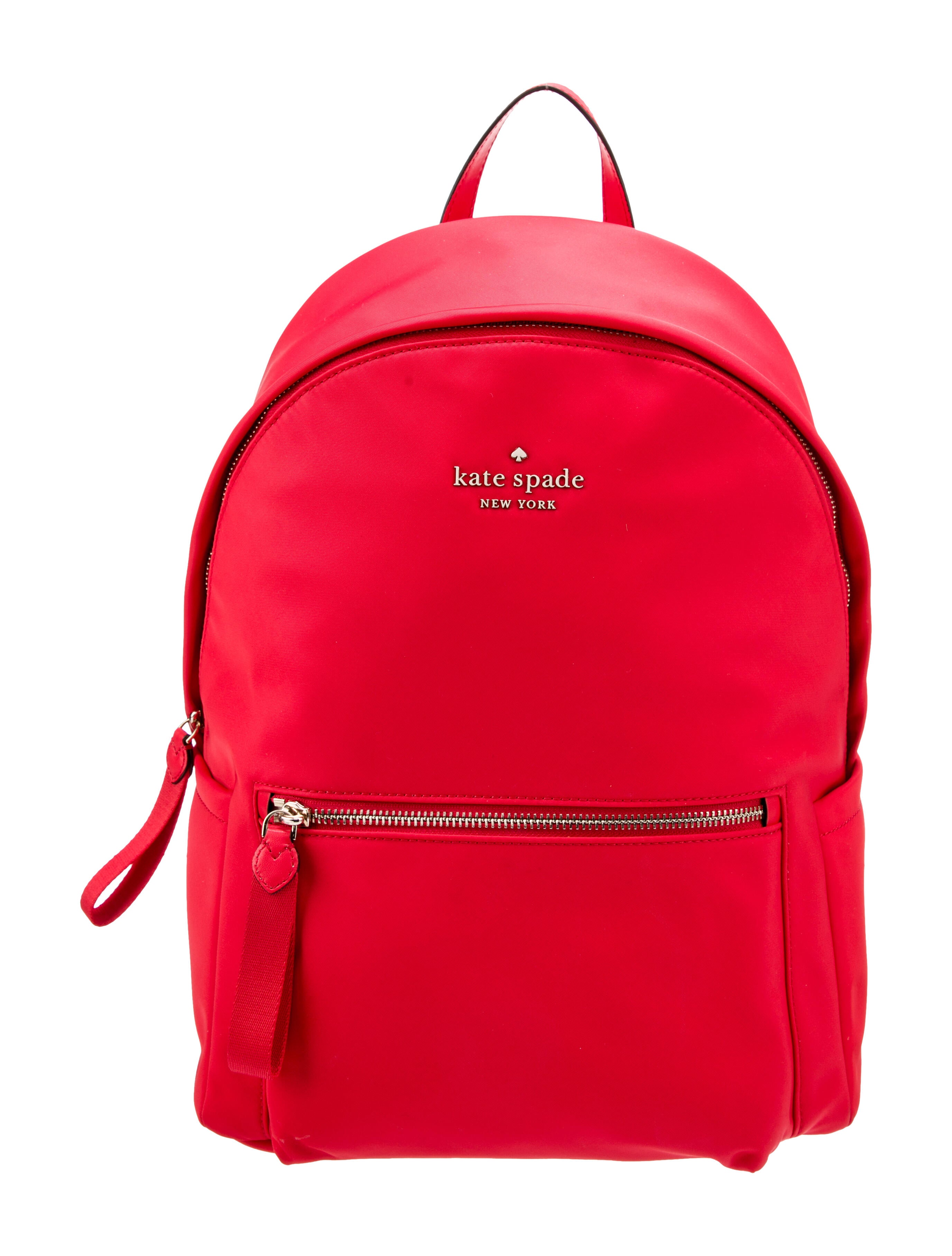 Kate Spade New York Leather-Trimmed Backpack - Red Backpacks, Handbags ...