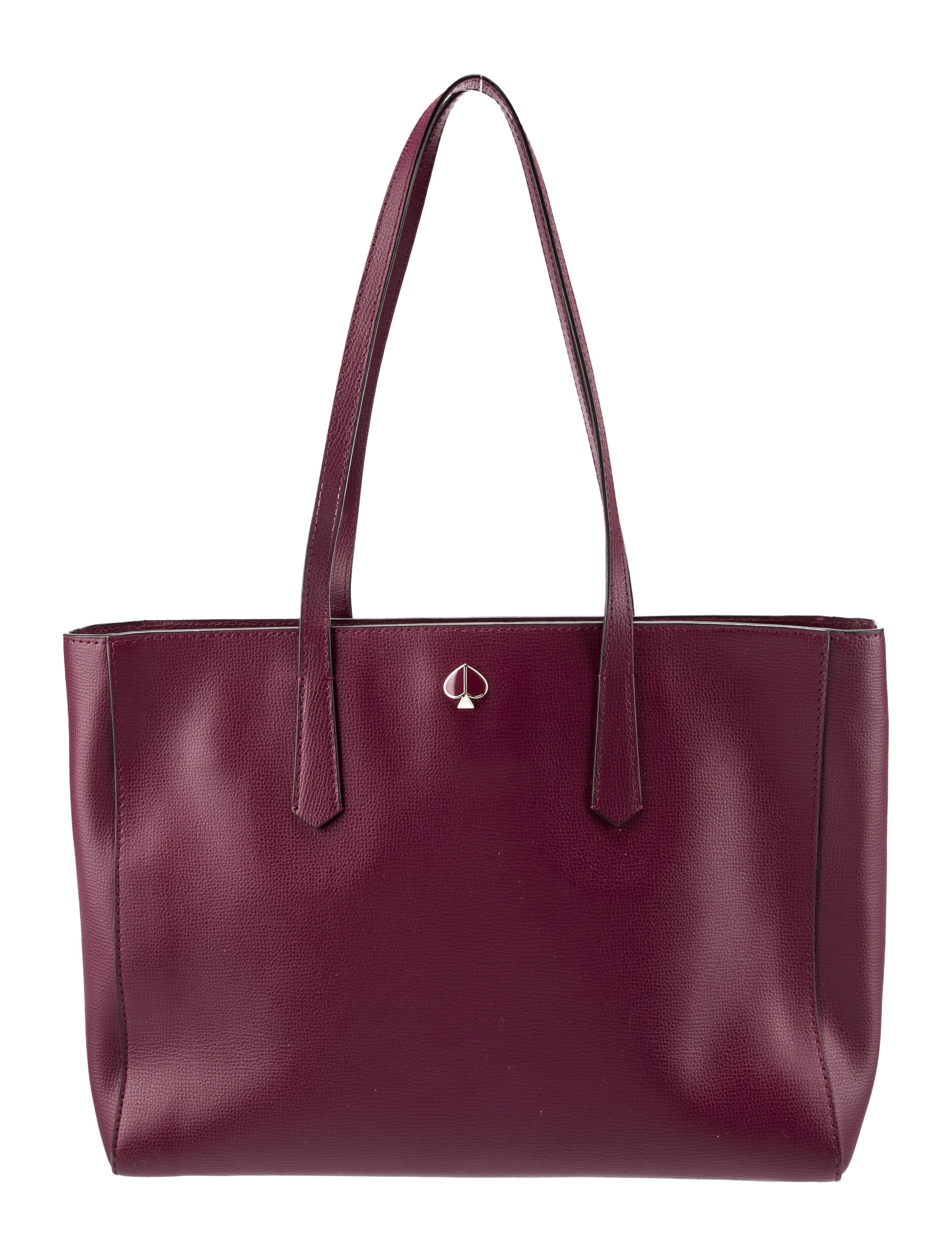 Kate Spade New York Leather Tote - Purple Totes, Handbags - WKA347438 ...