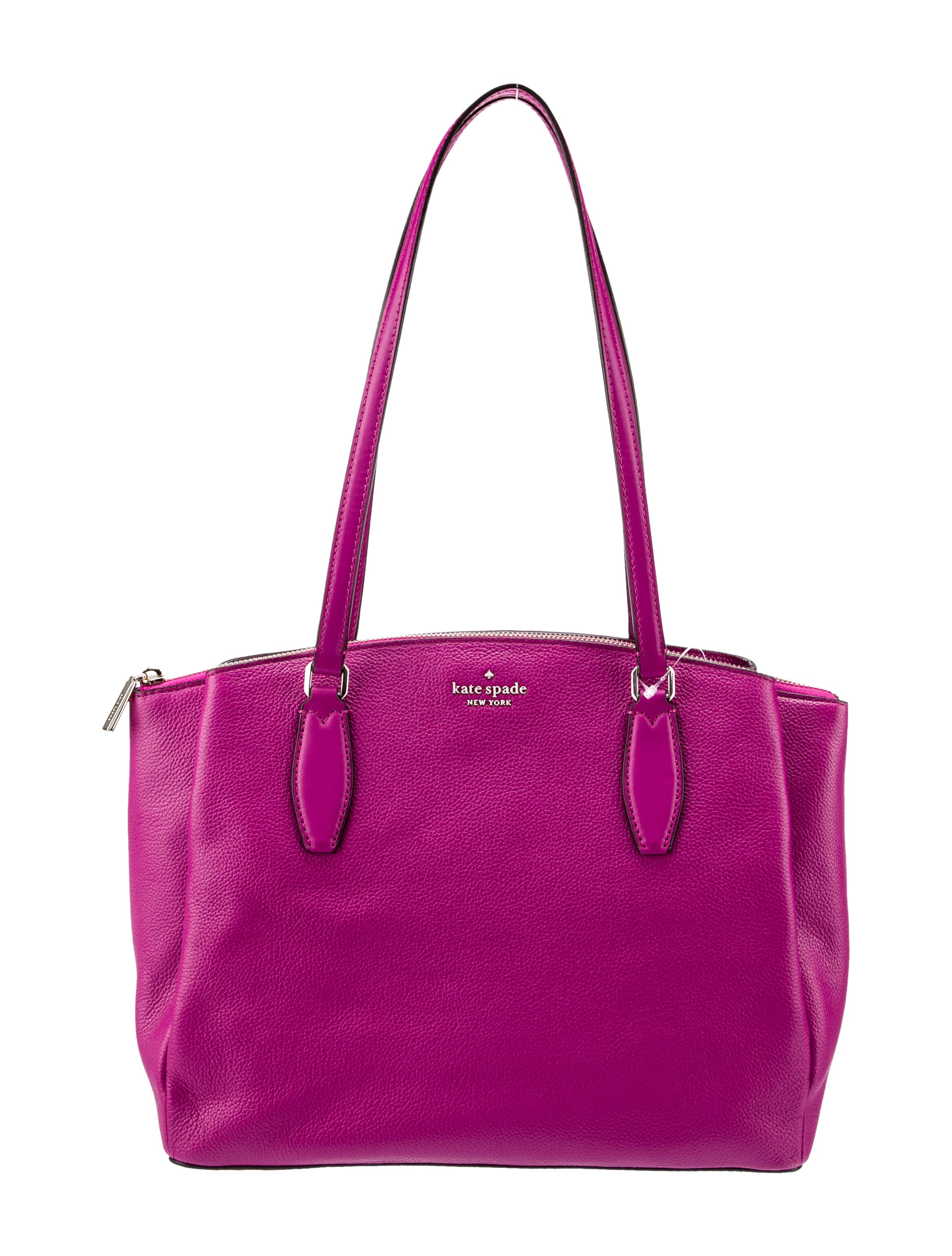 Kate Spade New York Textured Leather Tote Bag w/Tags - Purple Totes ...