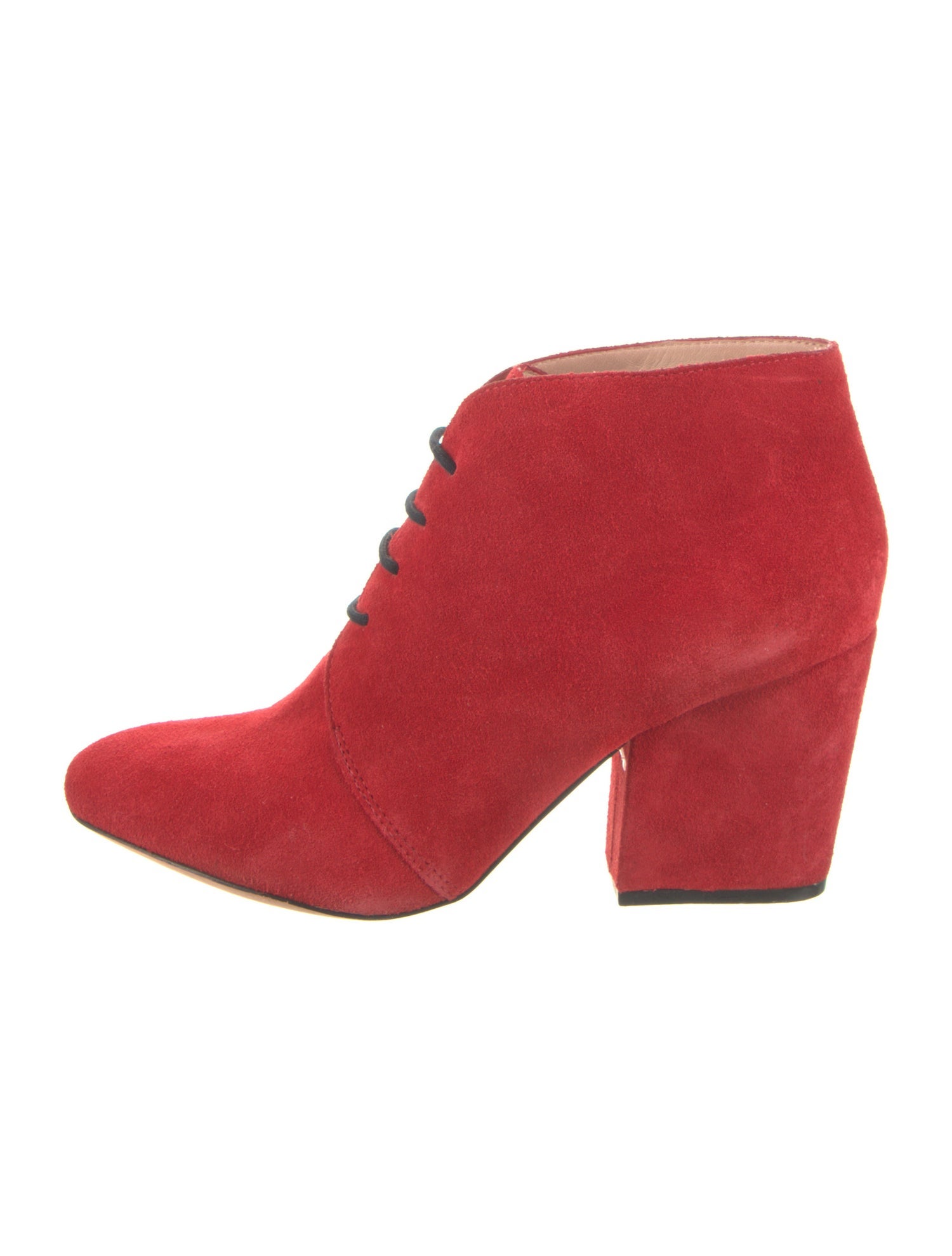 Kate Spade New York Suede Lace-Up Boots - Red Boots, Shoes - WKA352751 ...