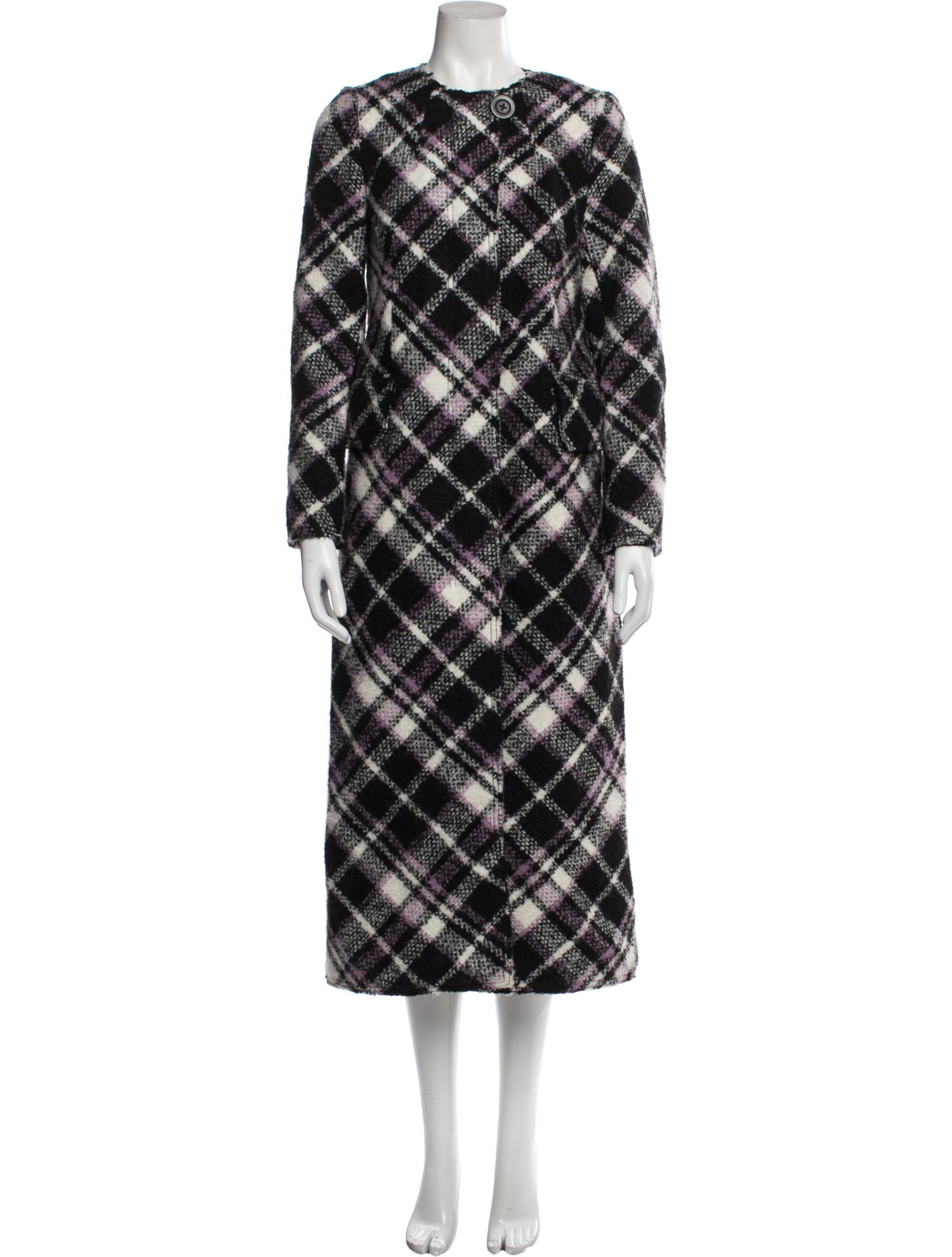 MM6 by Maison Martin Margiela x Opening Ceremony Plaid Print Coat ...