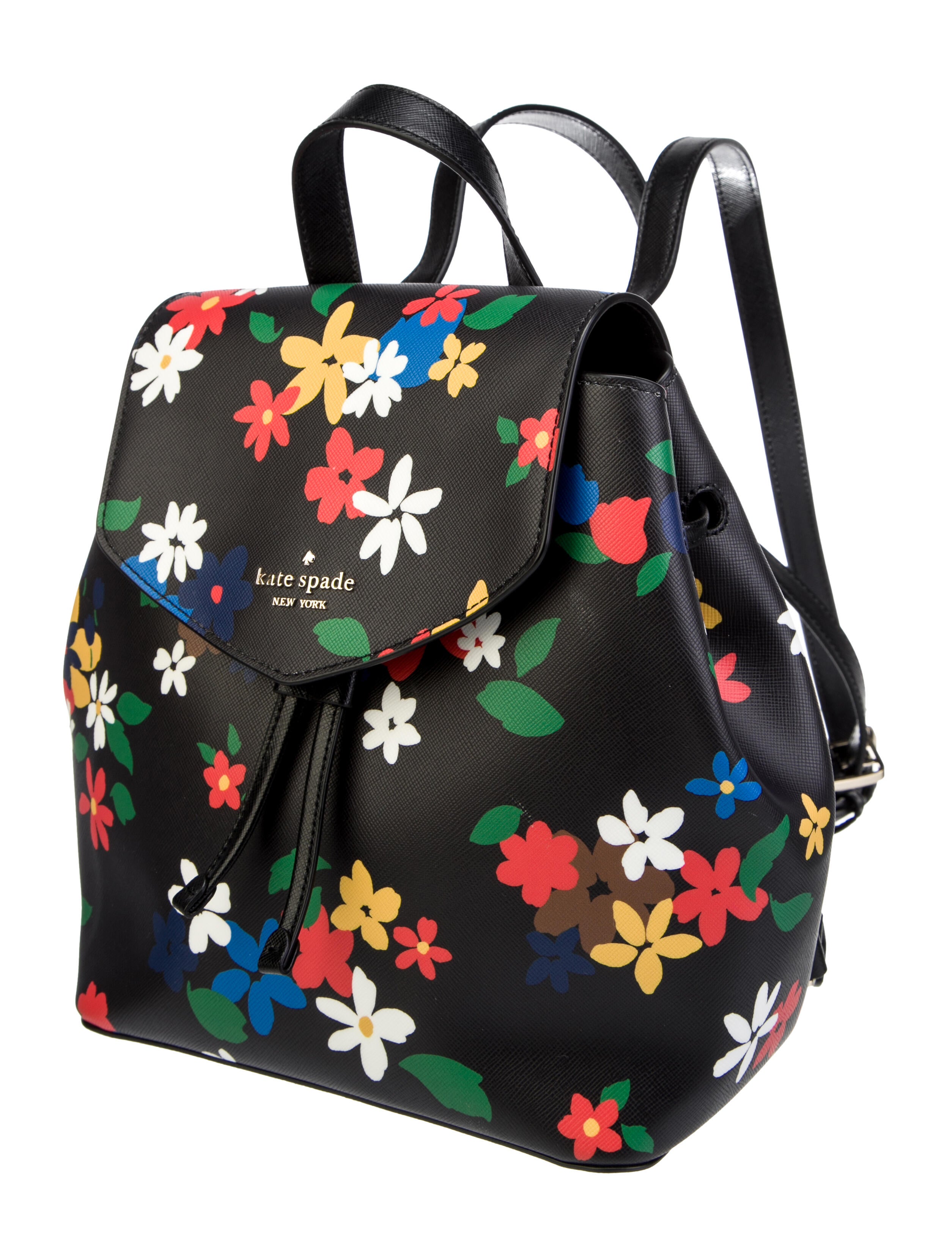 Kate Spade New York Patterned Coated Canvas BackPack - Black Backpacks ...
