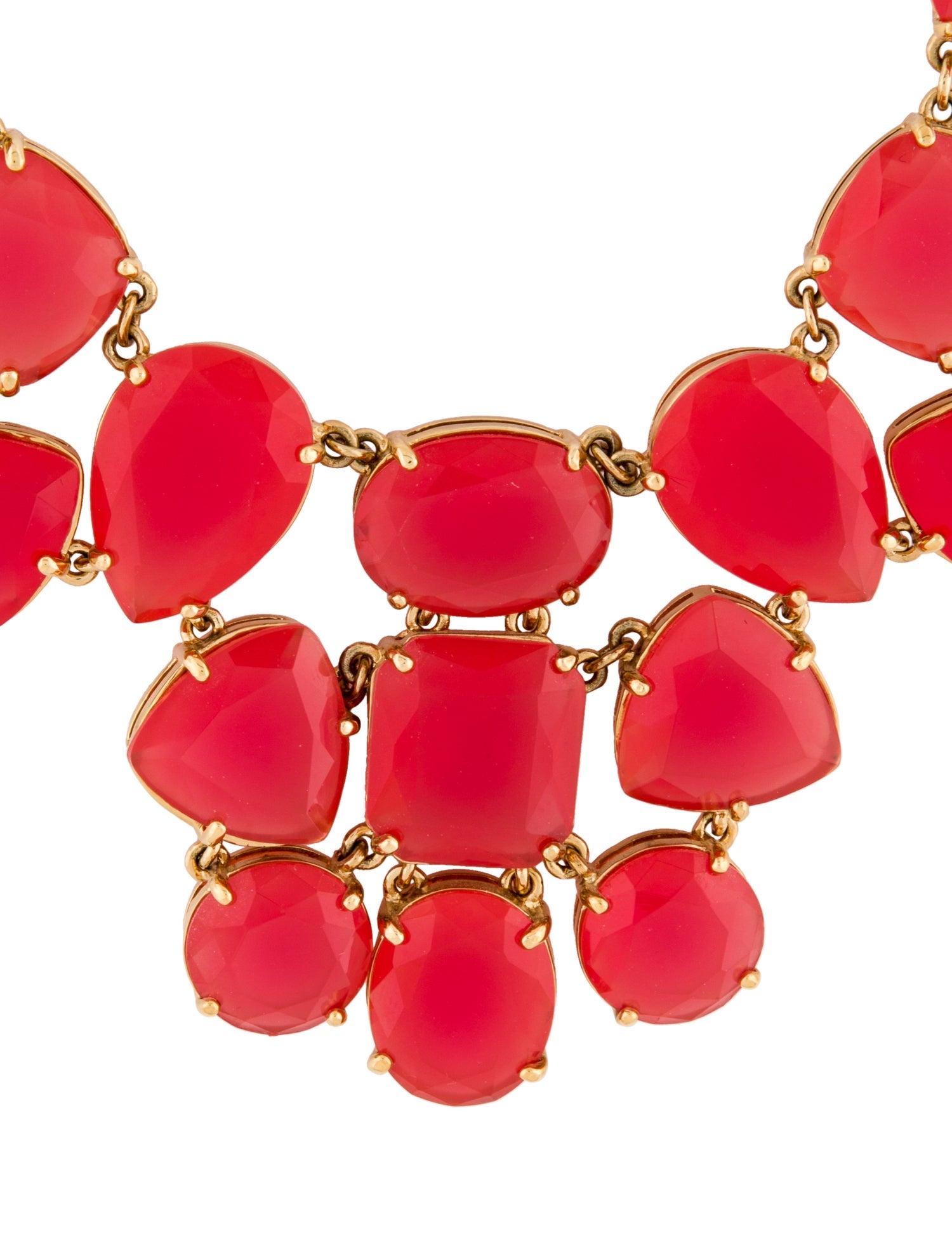 Kate Spade New York Statement Collar Necklace - White, Gold-Tone Metal ...