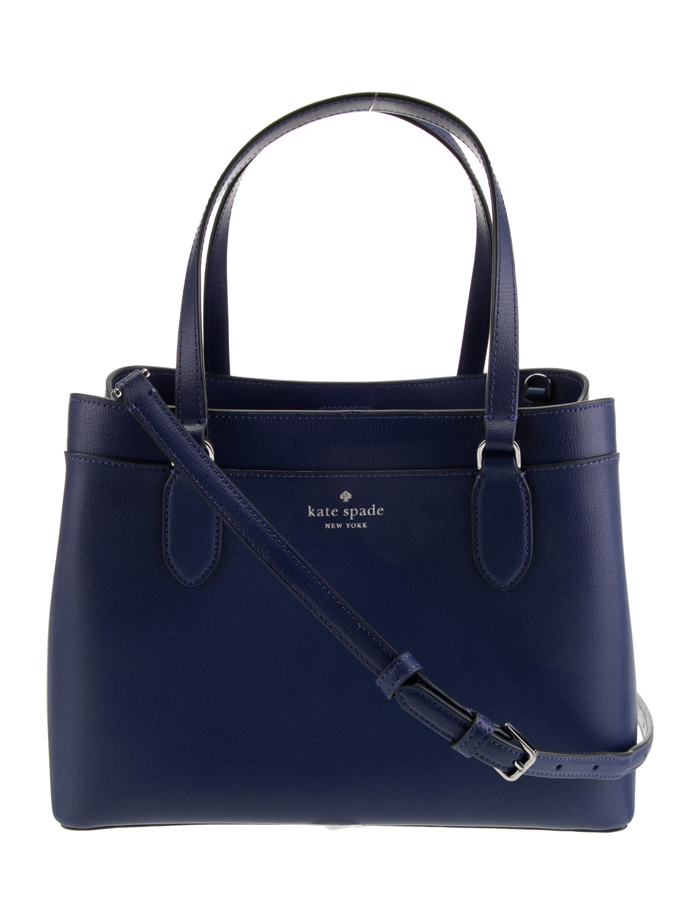 Kate Spade New York Leather Handle Bag w/Tags - Blue Handle Bags ...