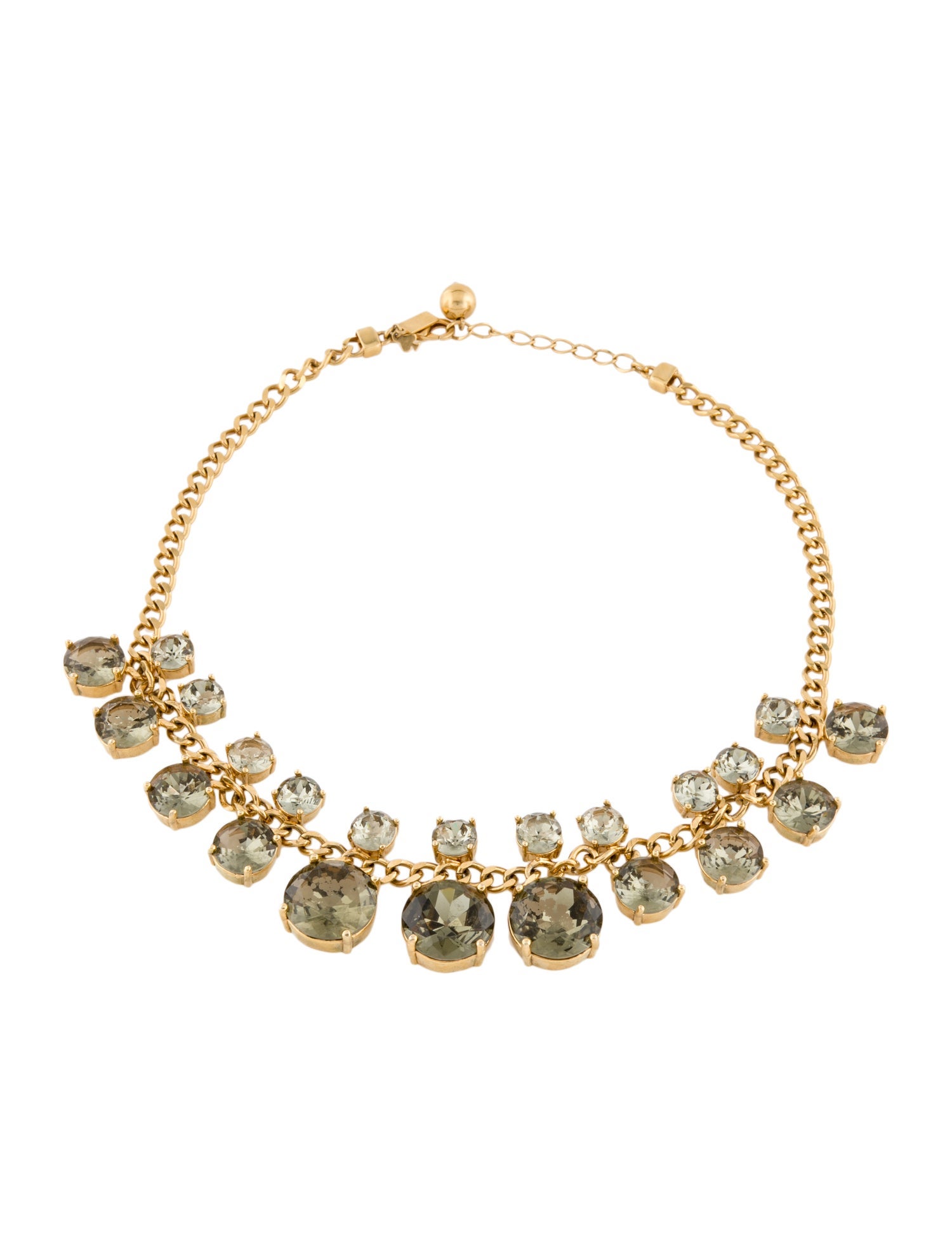 Kate Spade New York Statement Collar Necklace - White, Gold-Tone Metal ...