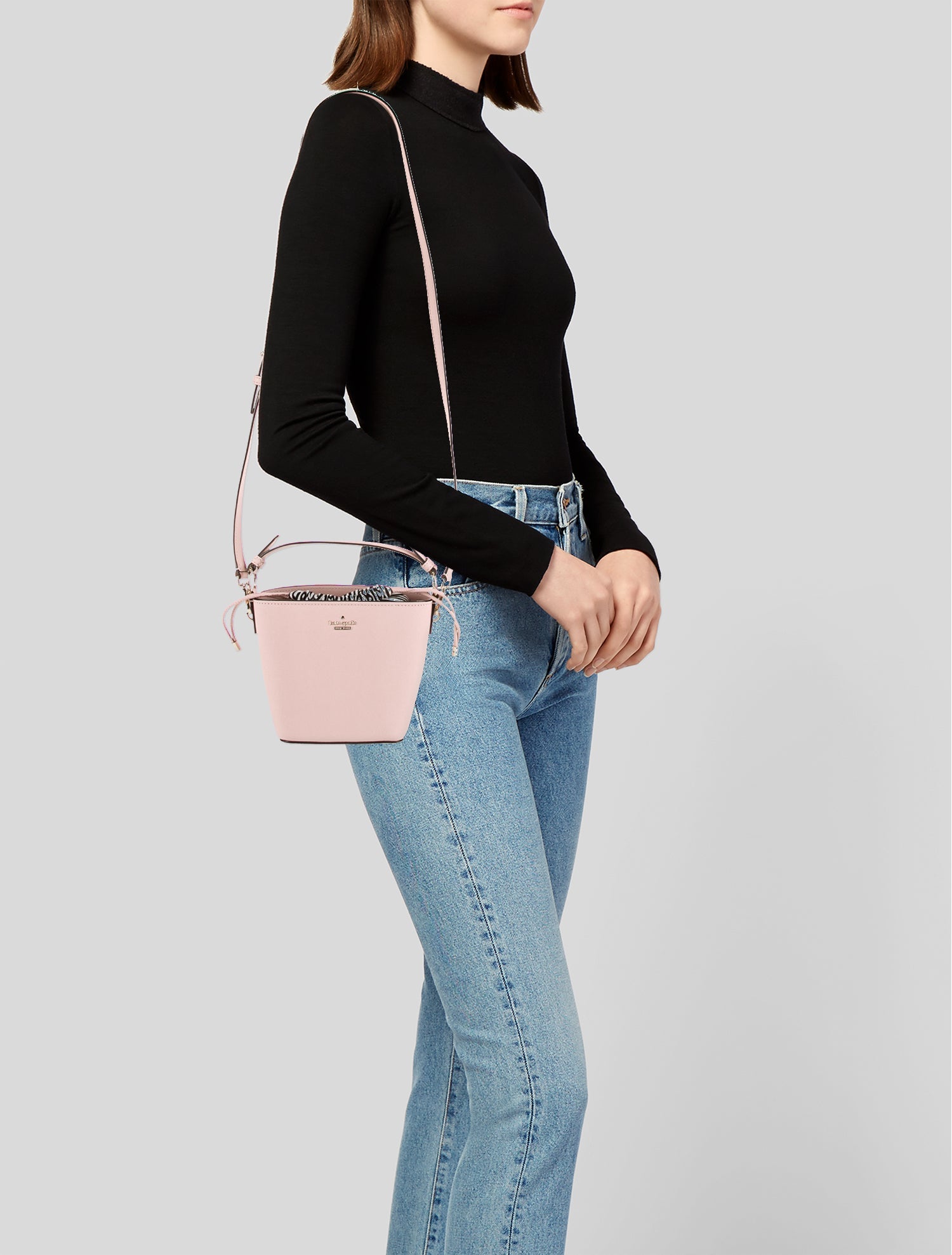 Kate Spade New York Leather Bucket Bag - Pink Bucket Bags, Handbags ...