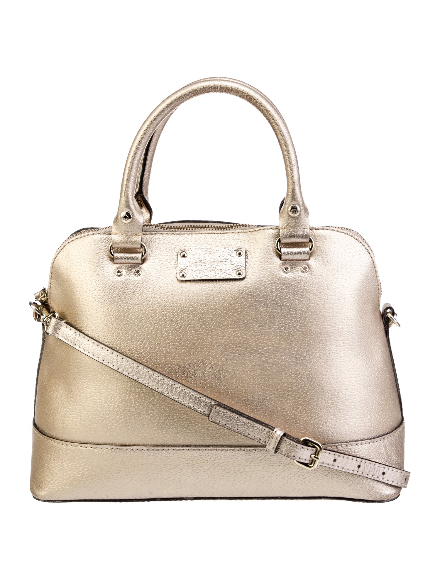 Kate Spade New York Convertible Leather Handle Bag - Gold Handle Bags ...
