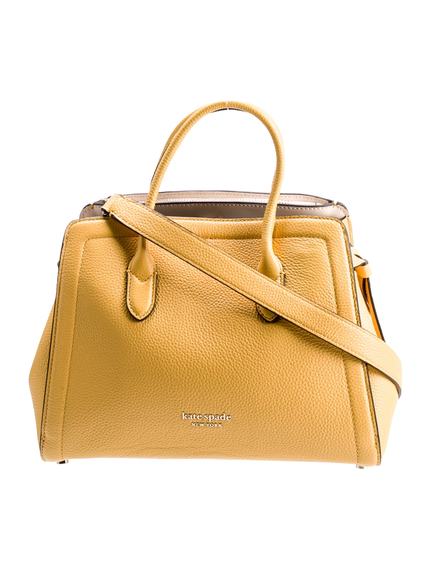Kate Spade New York Leather Handle Bag - Yellow Handle Bags, Handbags ...