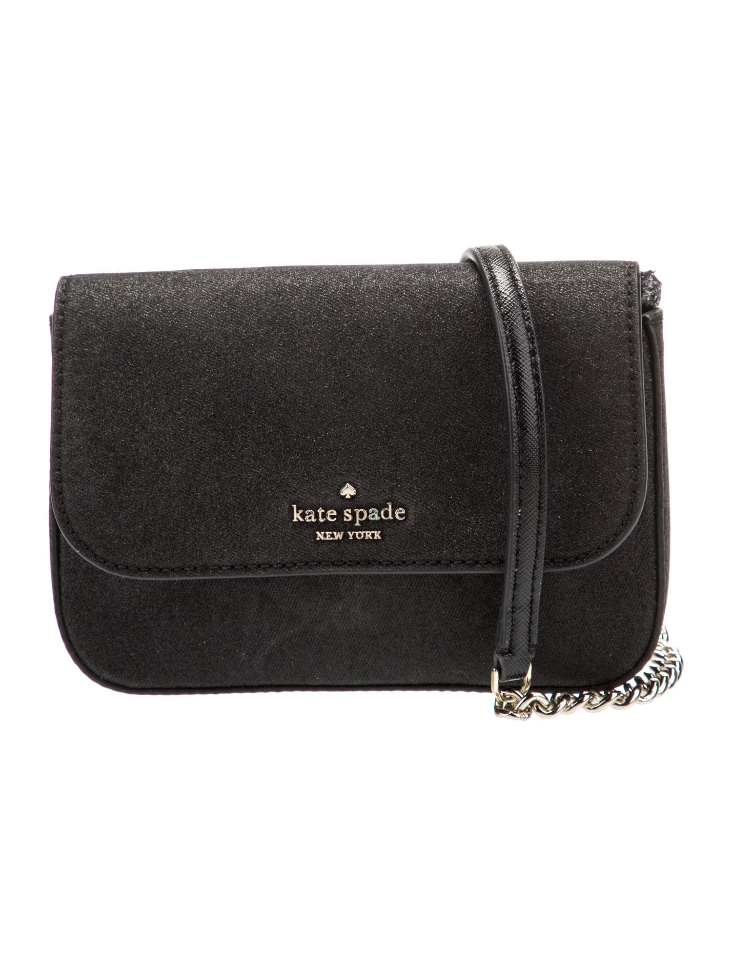 Kate Spade New York Chain-Link Canvas Crossbody Bag - Black Crossbody ...
