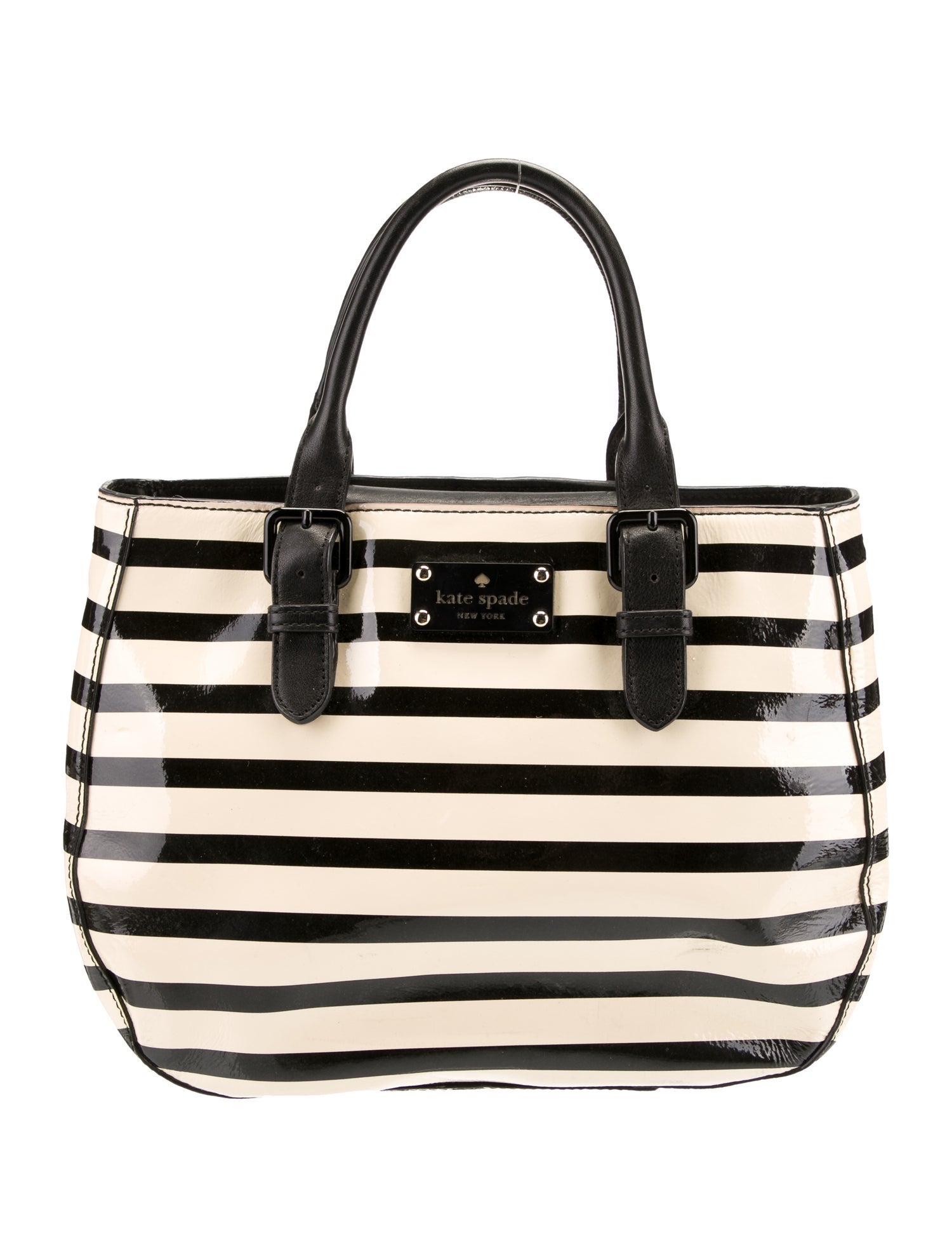 Kate Spade New York Carlisle Street Striped Patent Leather Handle Bag ...