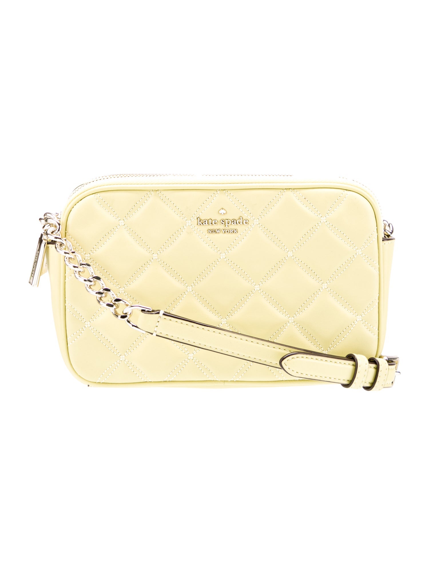 Kate Spade New York Leather Crossbody Bag - Yellow Crossbody Bags ...