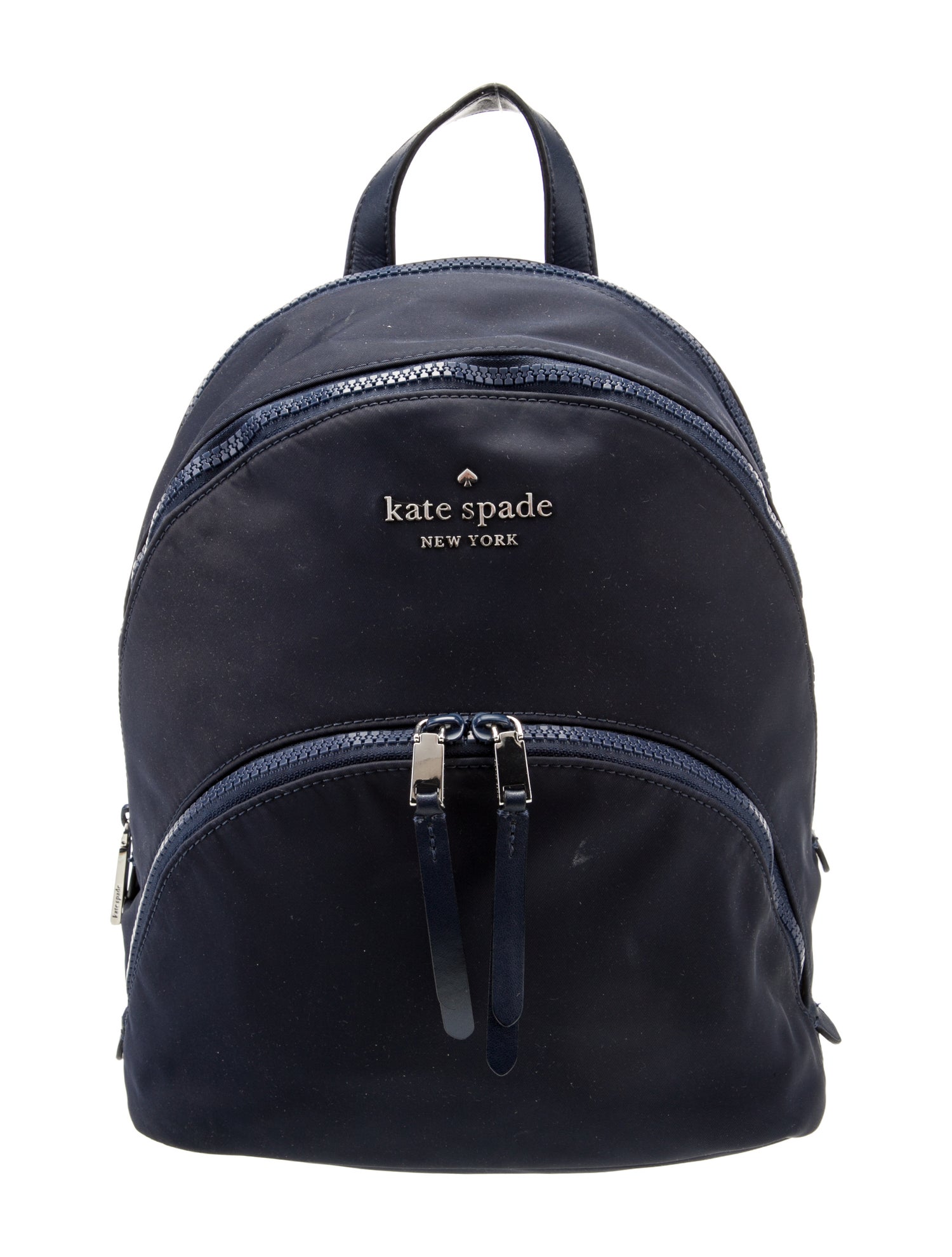 Kate Spade New York Leather Trim Nylon Backpack - Blue Backpacks ...