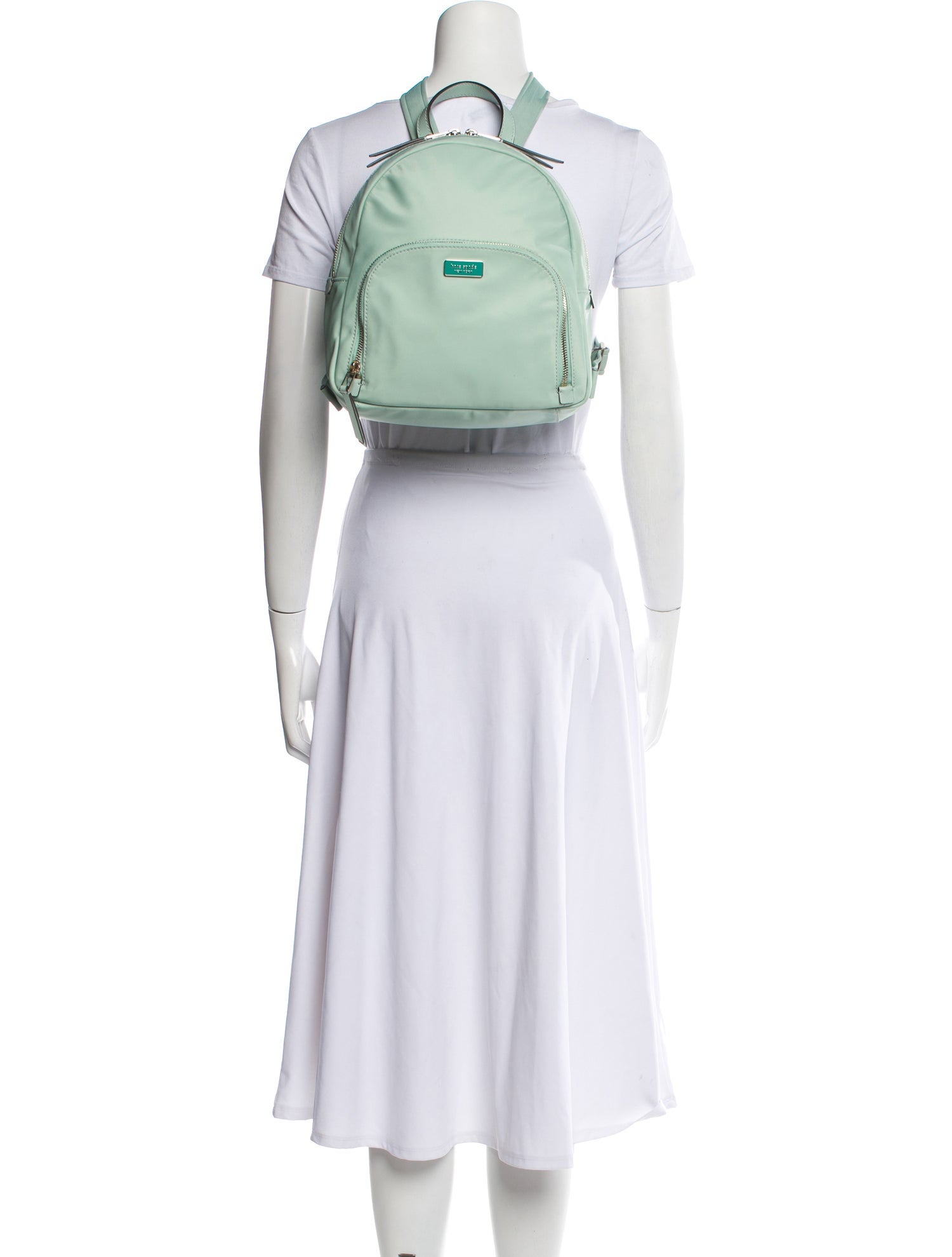 Kate Spade New York Leather-Trim Nylon Backpack - Grey Backpacks ...