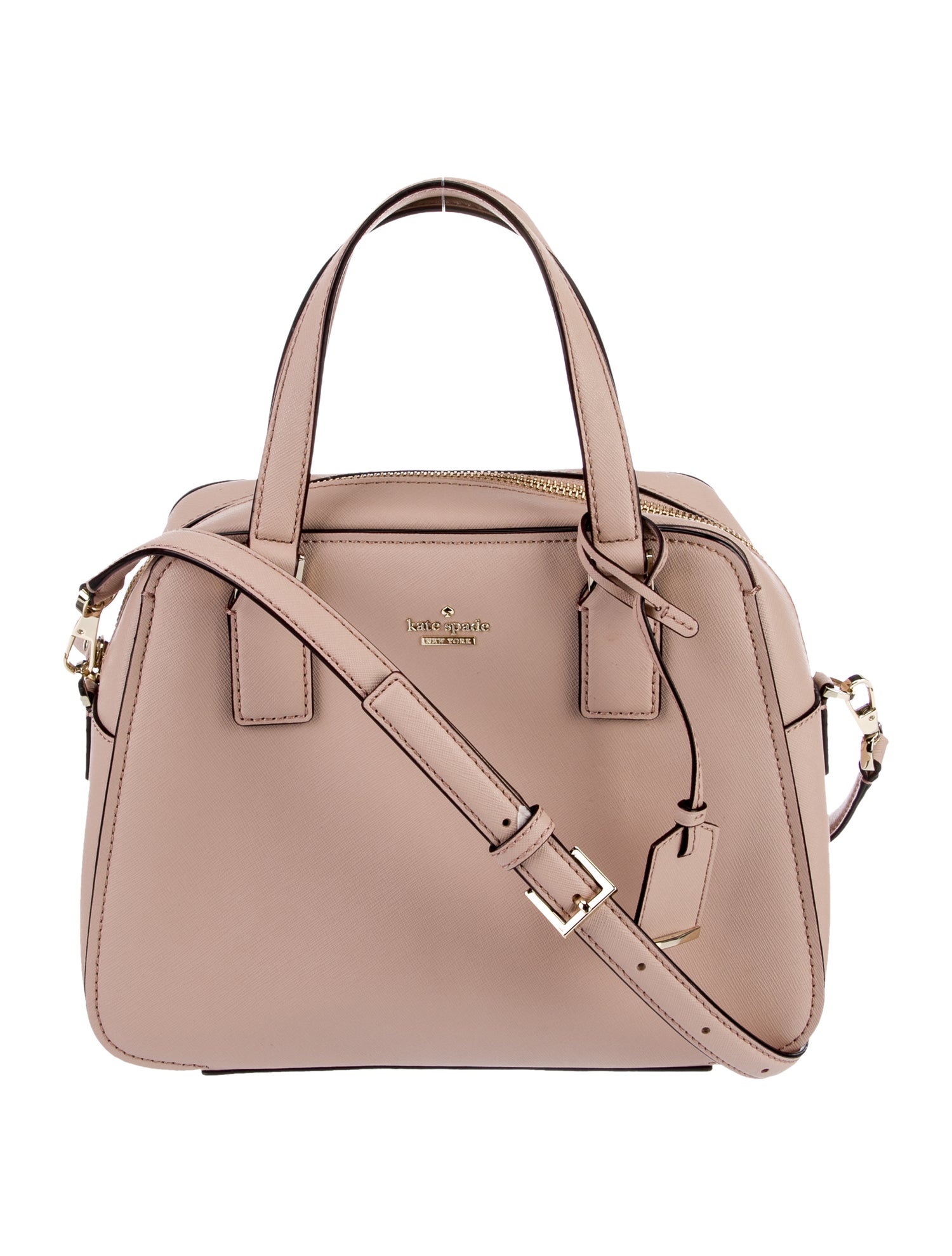 Kate Spade New York Adjustable Saffiano-leather Handle Bag - Pink ...