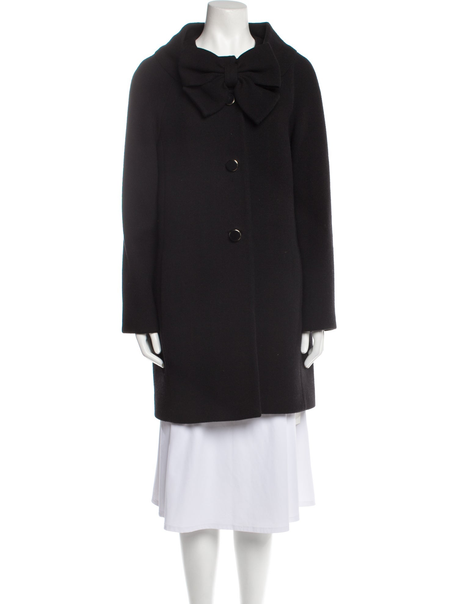 Kate Spade New York Coat - Black Coats, Clothing - WKA375526 | The RealReal