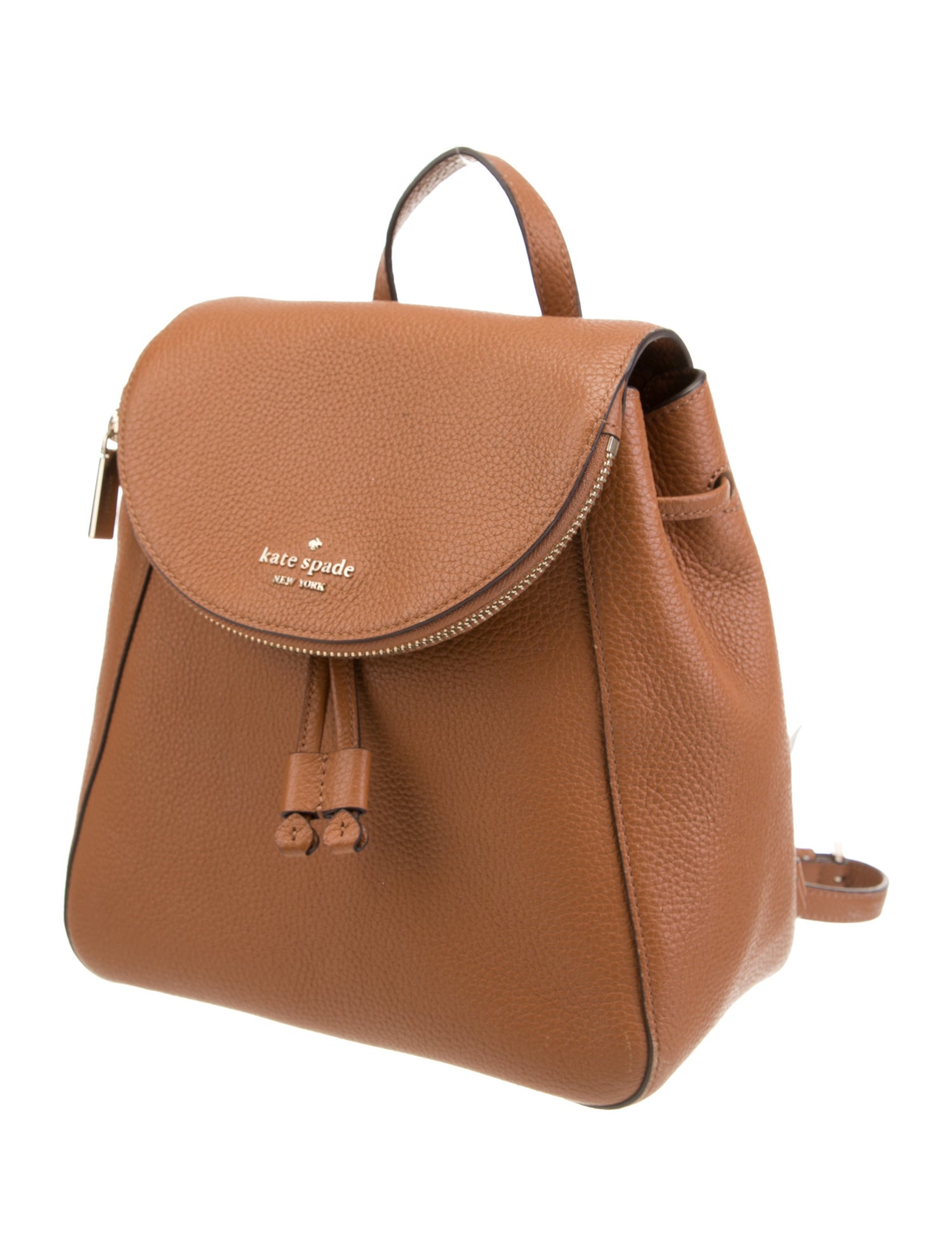 Kate Spade New York Leather Backpack - Brown Backpacks, Handbags ...