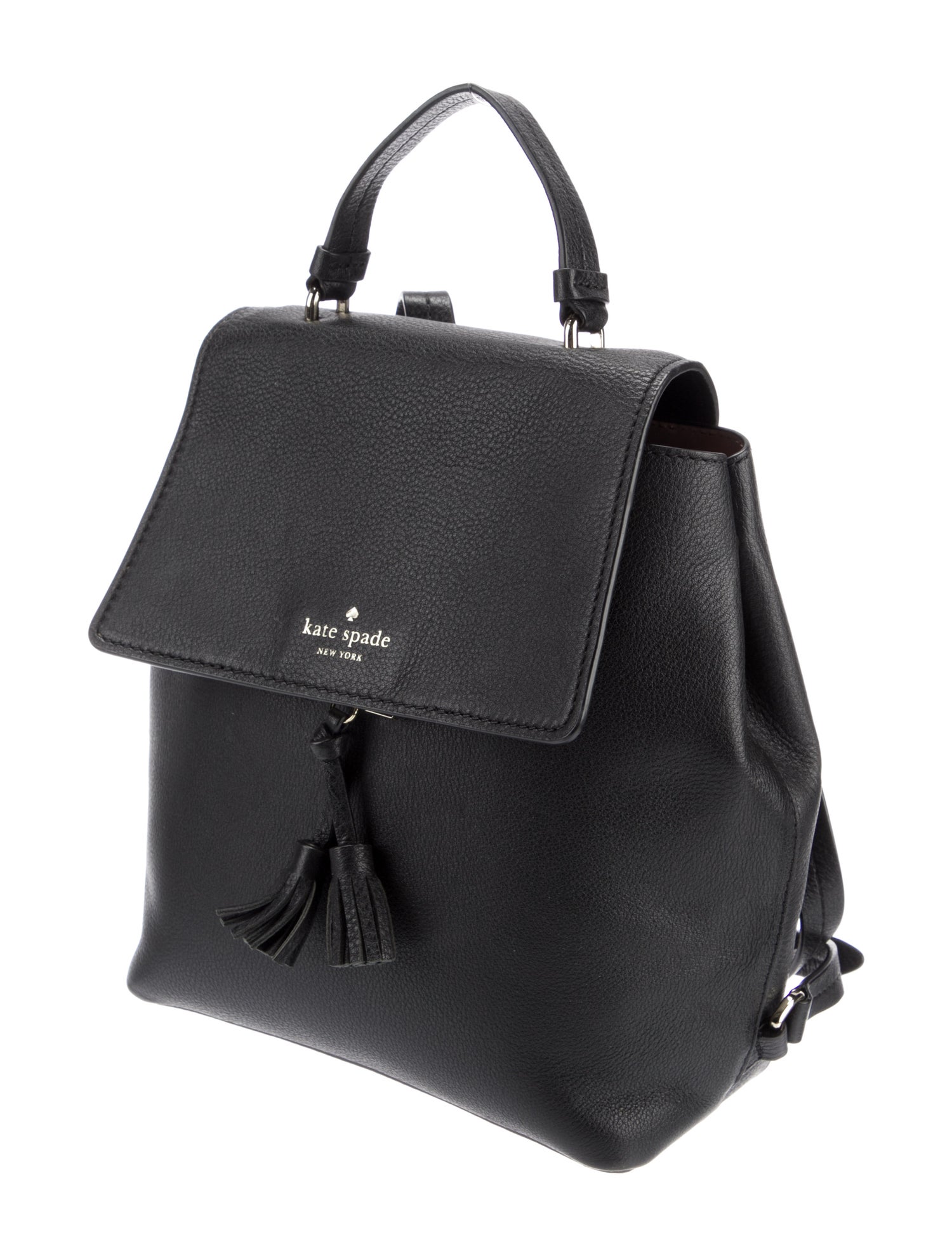 Kate Spade New York Leather Backpack - Black Backpacks, Handbags ...