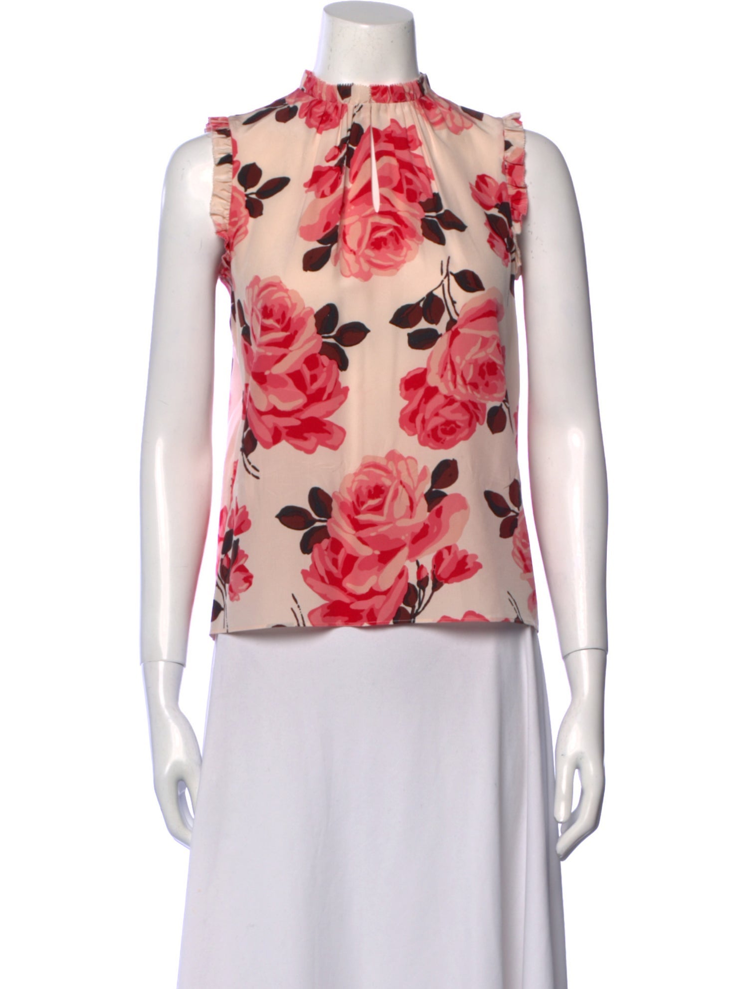 Kate Spade New York Silk Floral Print Blouse - Pink Tops, Clothing ...
