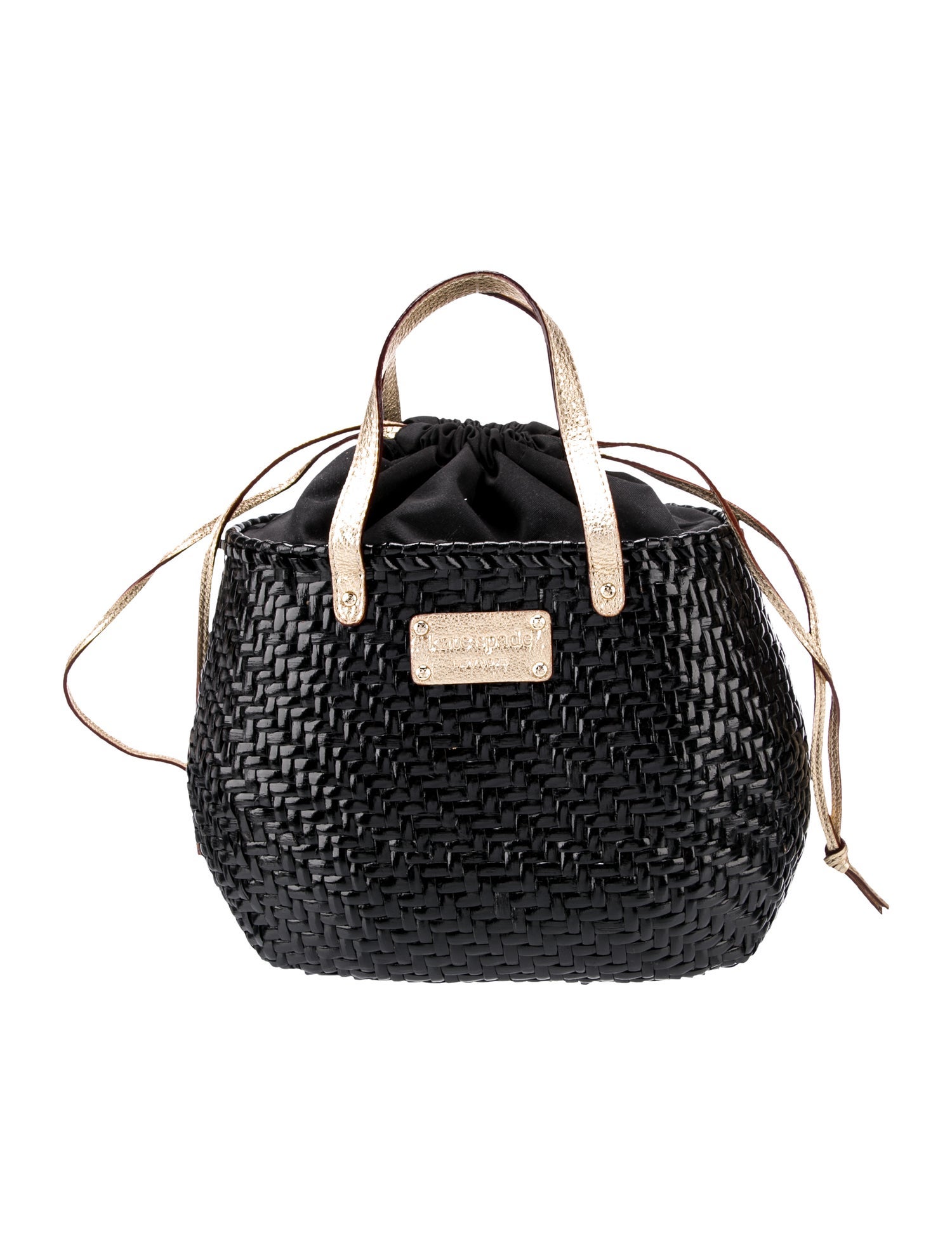 Kate Spade New York Wicker Handle Bag - Black Handle Bags, Handbags ...