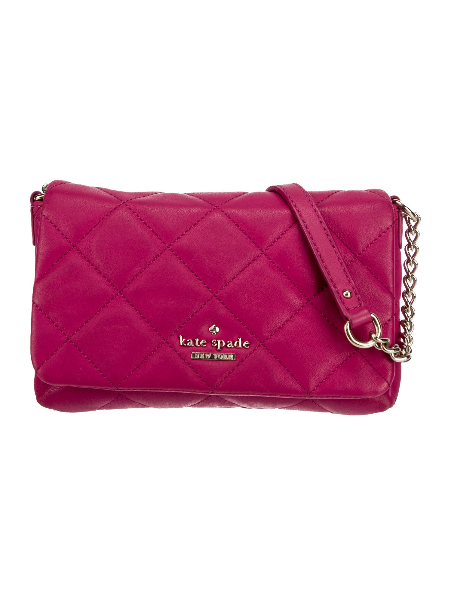 Kate Spade New York Quilted Leather Mini Crossbody Bag - Pink Crossbody ...
