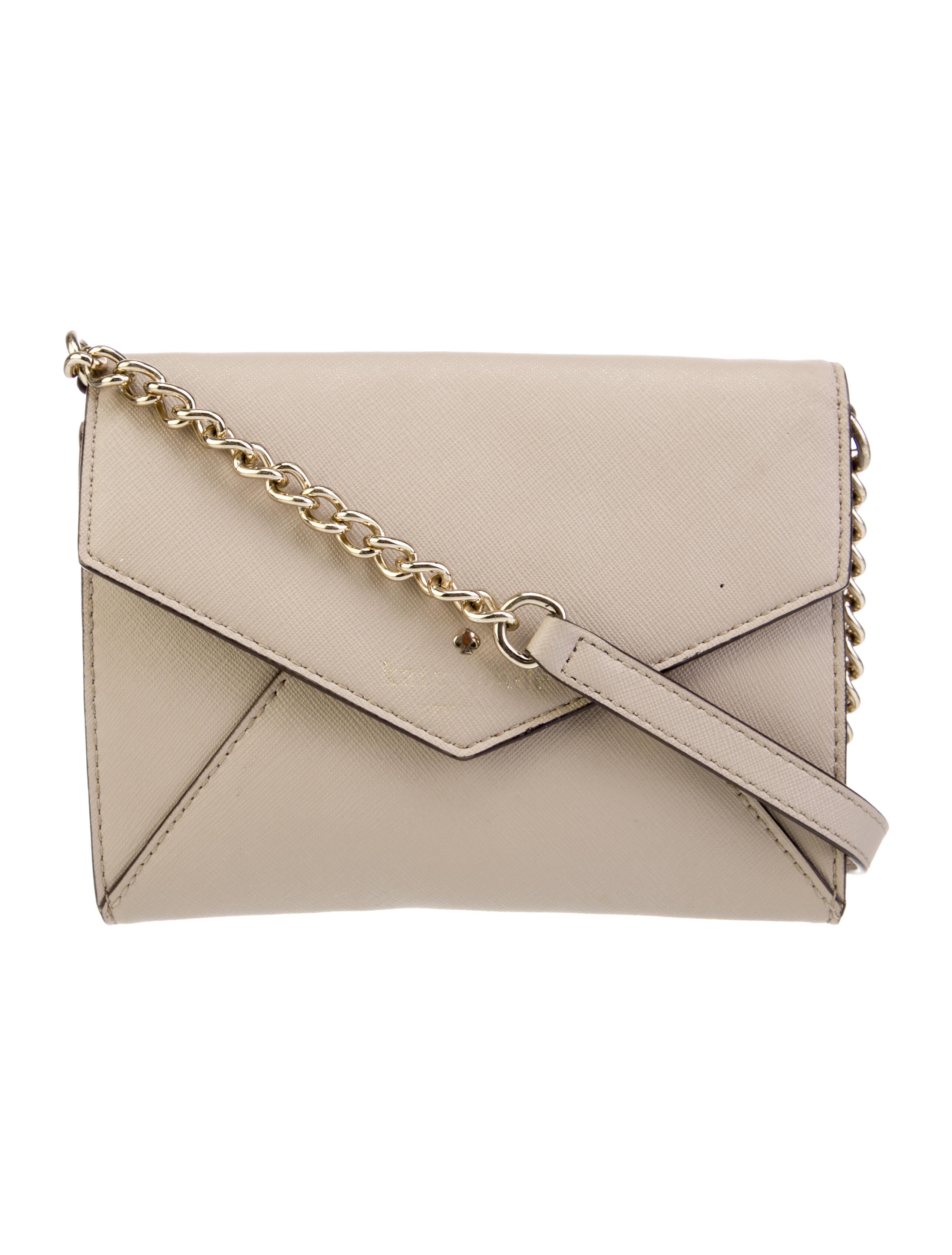 Kate Spade New York Chain-Link Trimmed Saffiano Leather Crossbody Bag ...