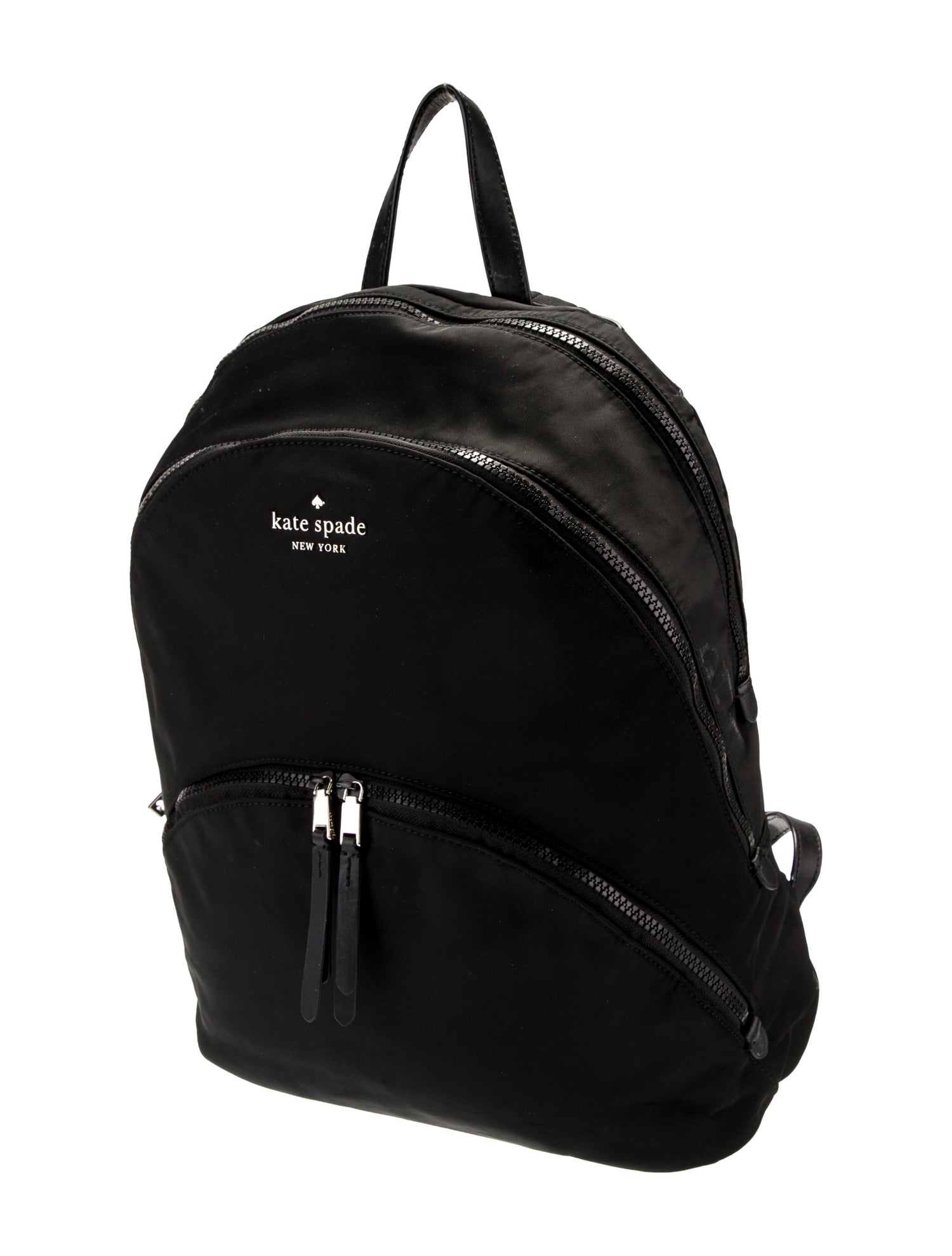 Kate Spade New York Nylon Leather-Trimmed Backpack - Black Backpacks ...