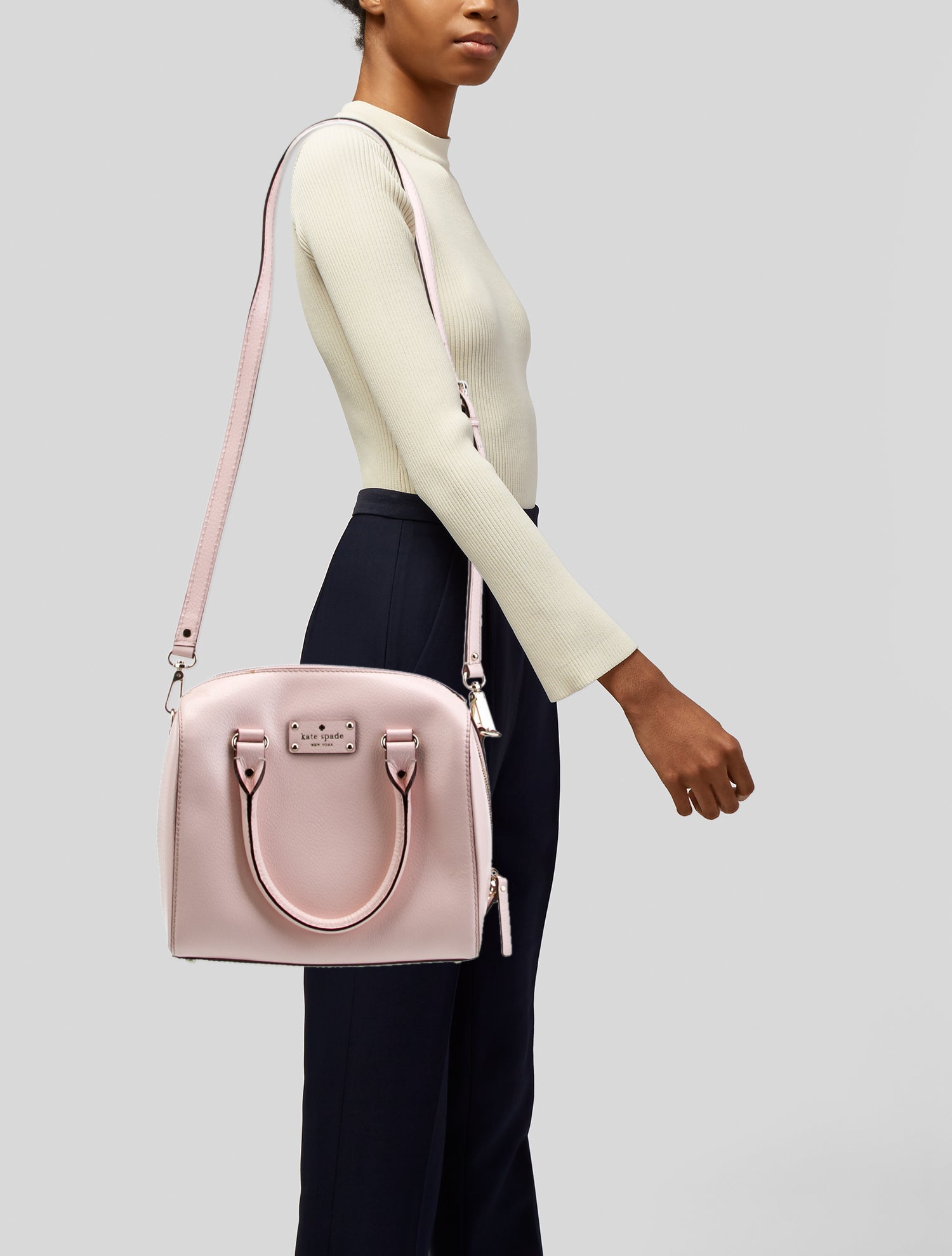 Kate Spade New York Leather Handle Bag - Pink Handle Bags, Handbags ...
