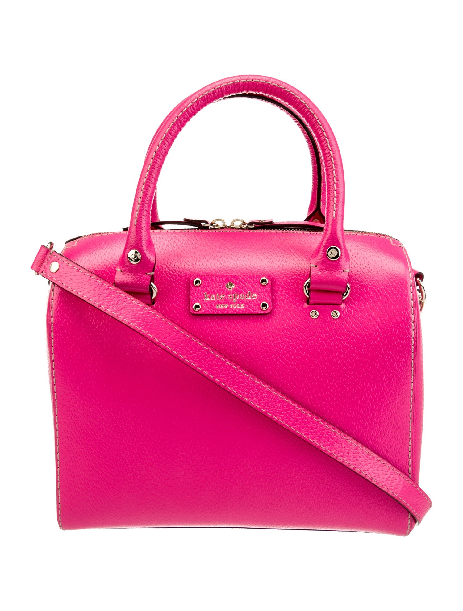 Kate Spade New York Leather Handle Bag - Pink Handle Bags, Handbags ...