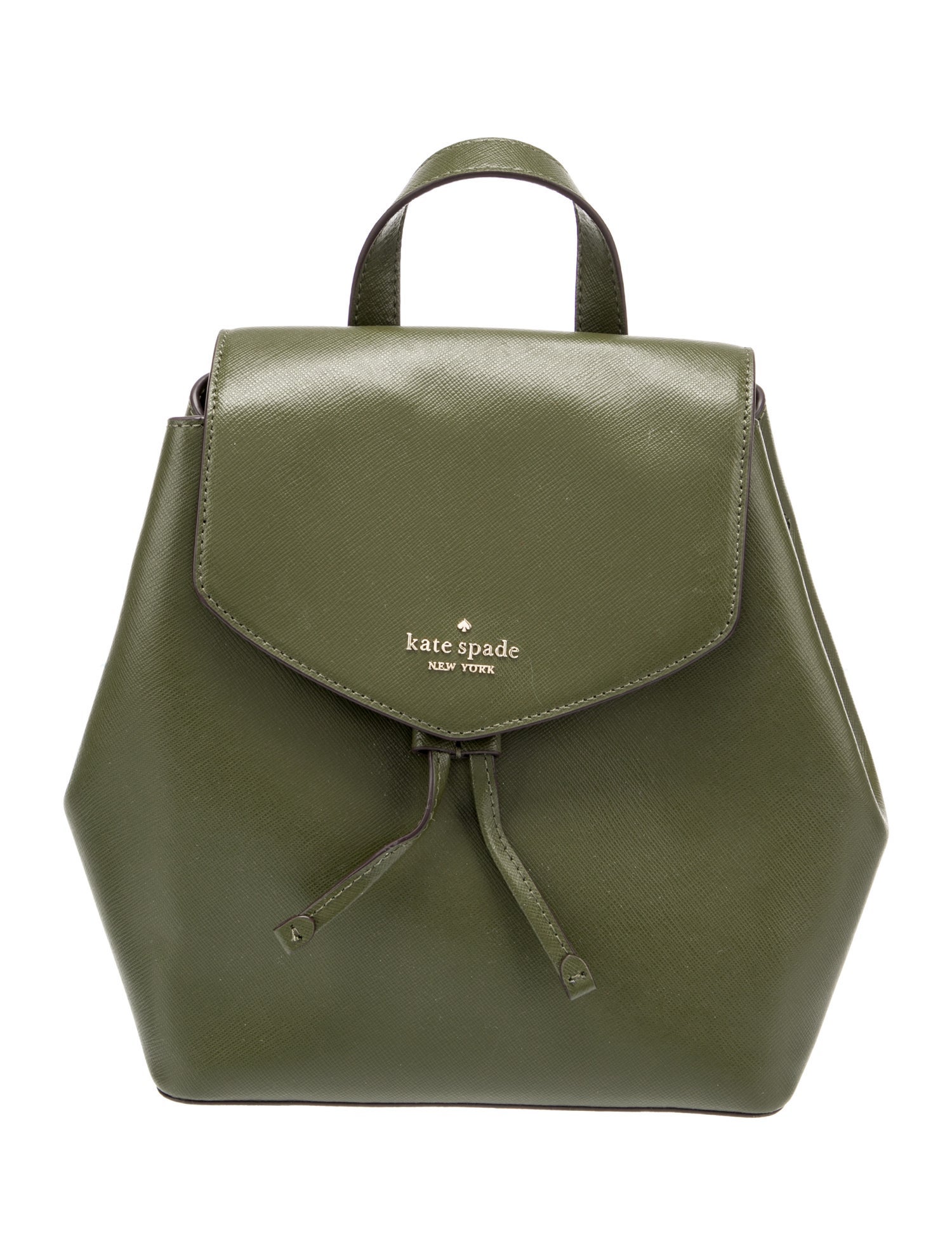 Kate Spade New York Leather Backpack Bag - Green Backpacks, Handbags ...