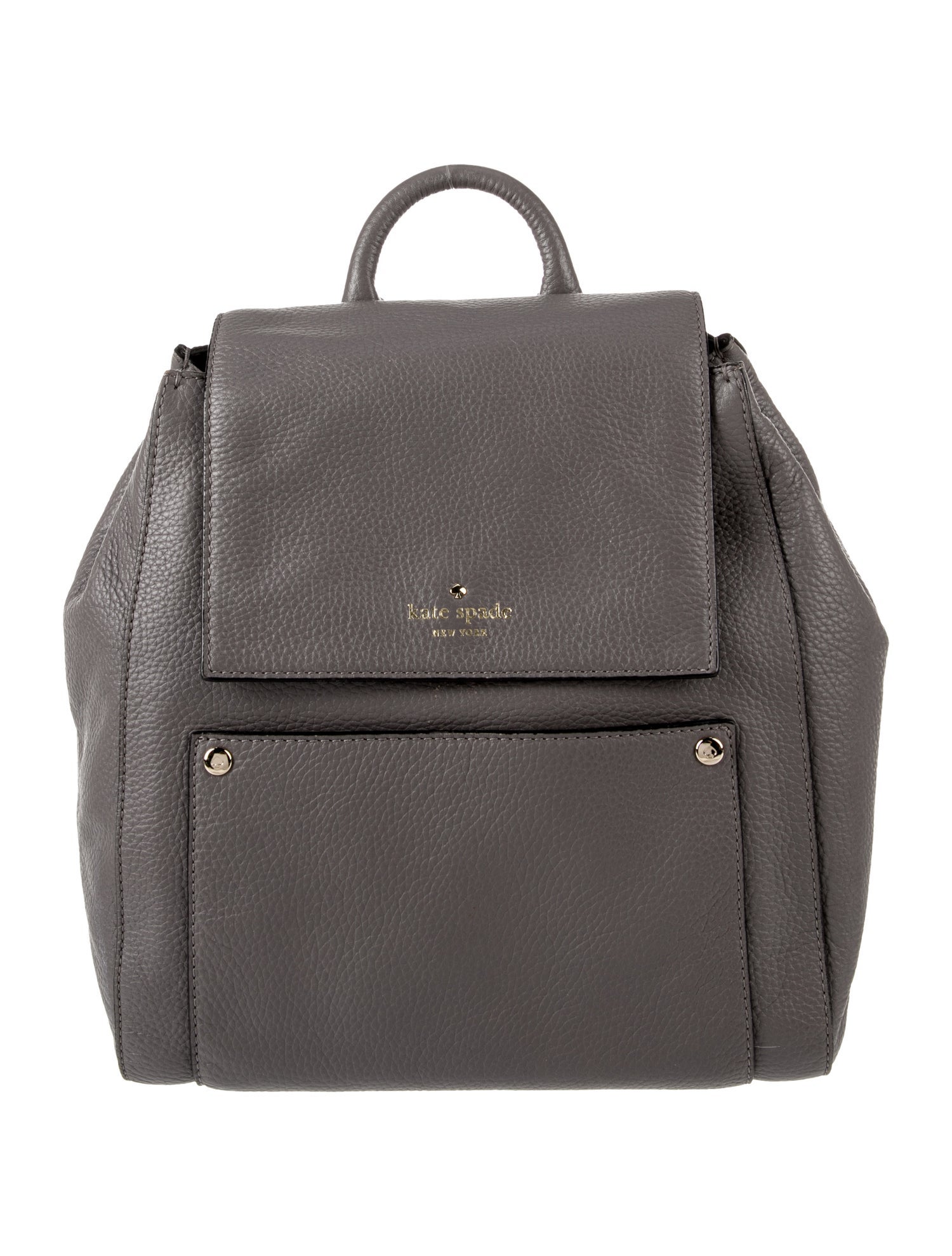 Kate Spade New York Leather Backpack - Grey Backpacks, Handbags ...