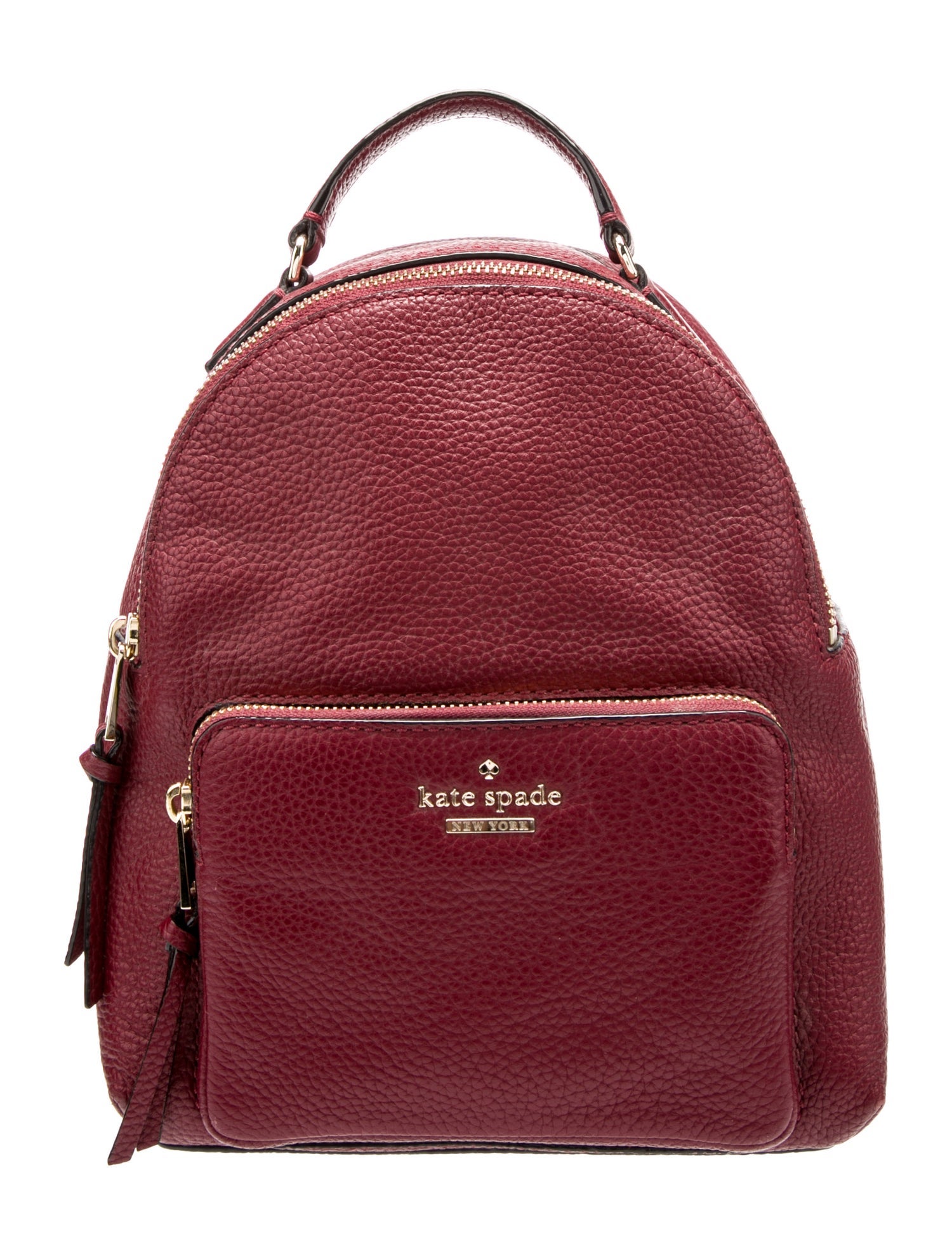 Kate Spade New York Leather Backpack - Red Backpacks, Handbags ...